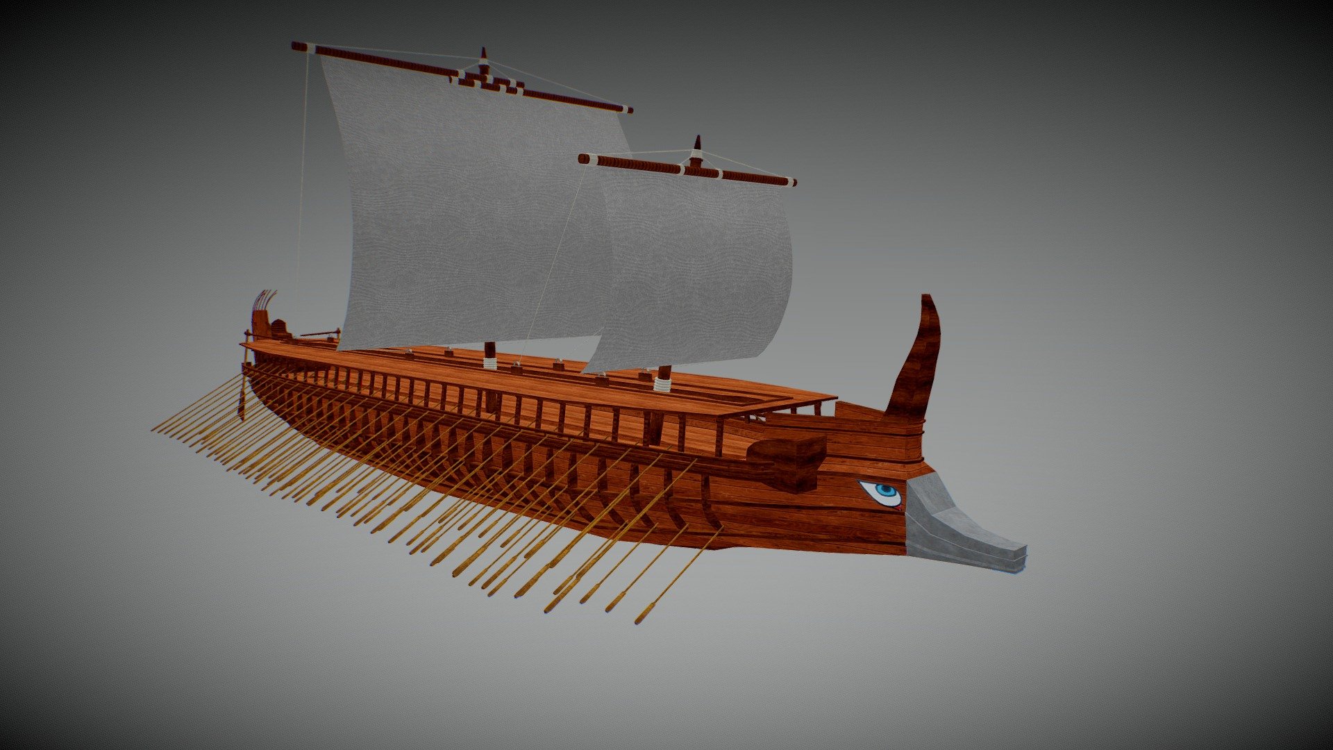 Trirreme - 3D model by Alex Martire (@alexmartire) [7ef9ff7] - Sketchfab