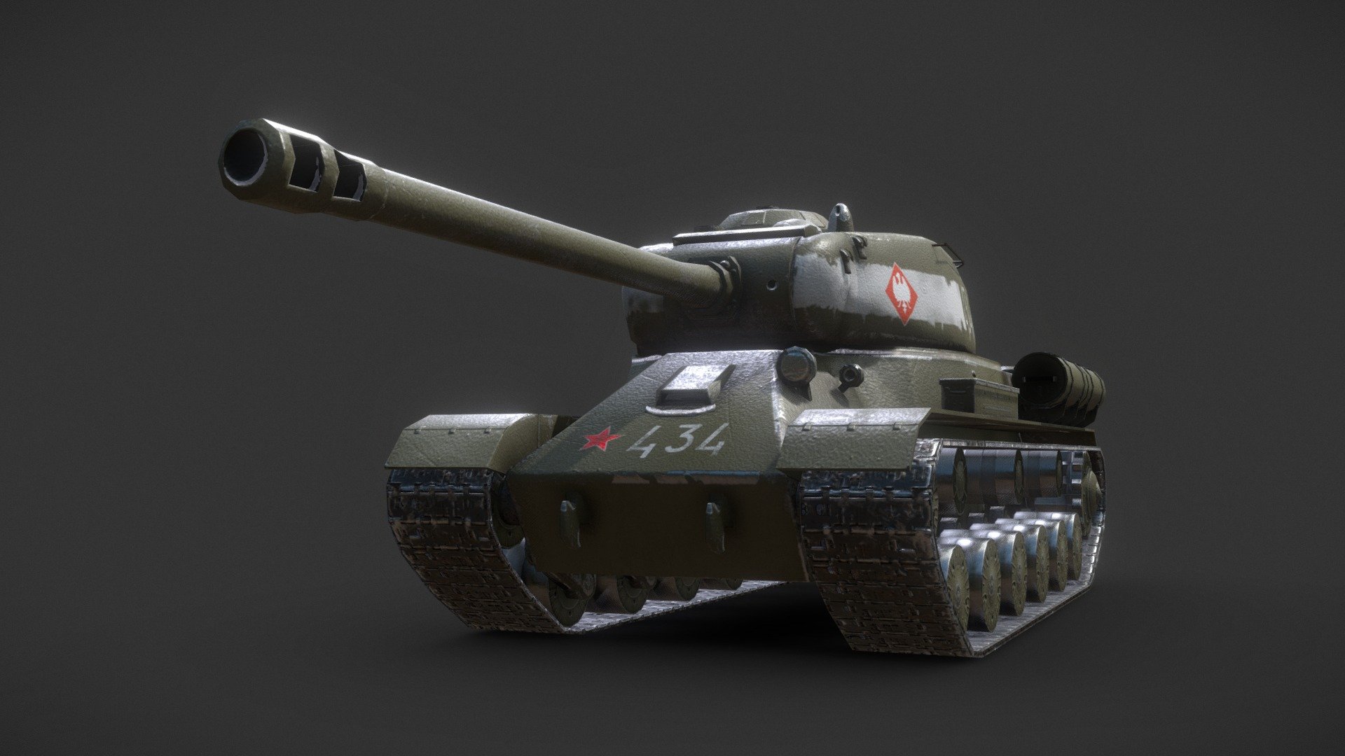IS2 Soviet WWII Tank - 3D model by ShaposhnikovG [7efb256] - Sketchfab