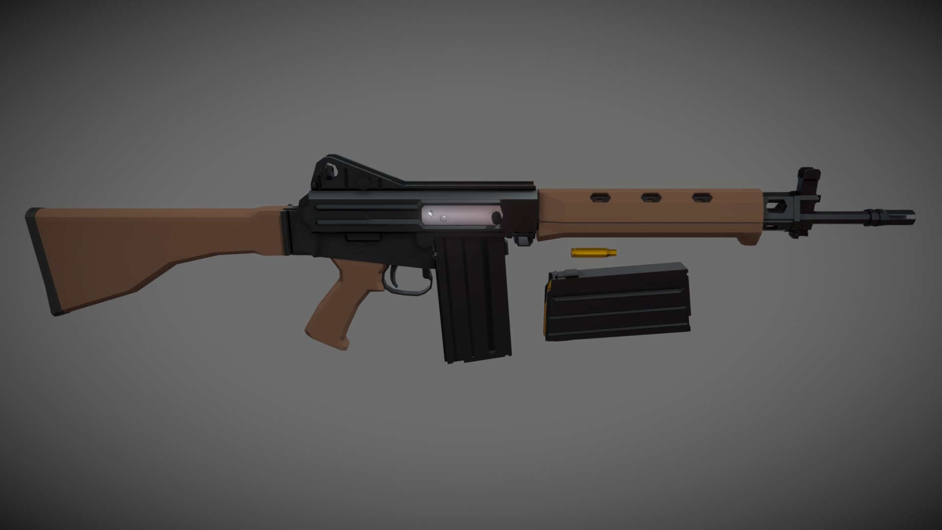 low-poly Armalite AR-16 - 3D model by D_U (@DU1701) [7efb750] - Sketchfab