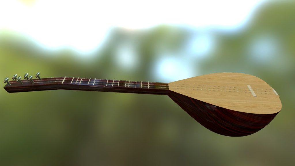 Baglama / Music İnstrument / Turkey - 3D model by hakanmemis [7efddc0 ...