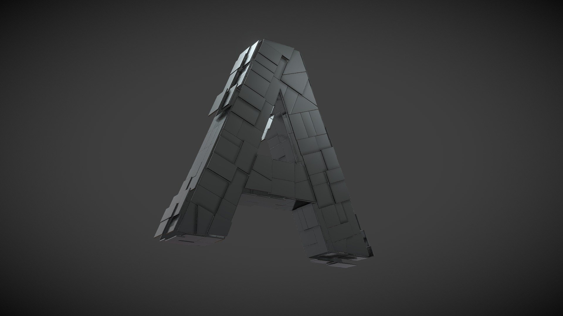 Animated letter A (Abstract) - 3D model by vfxvision.3dmodels [7efff7d ...