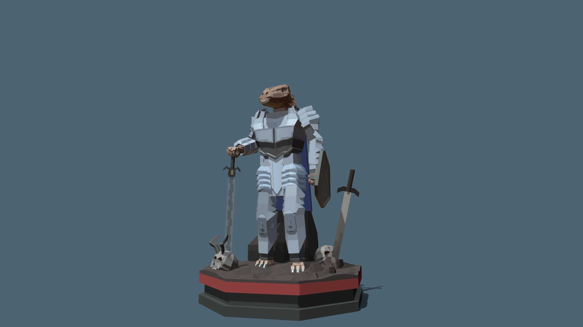 LowPoly DragonBorn paladin - Download Free 3D model by SIpriv (@S1Priv ...