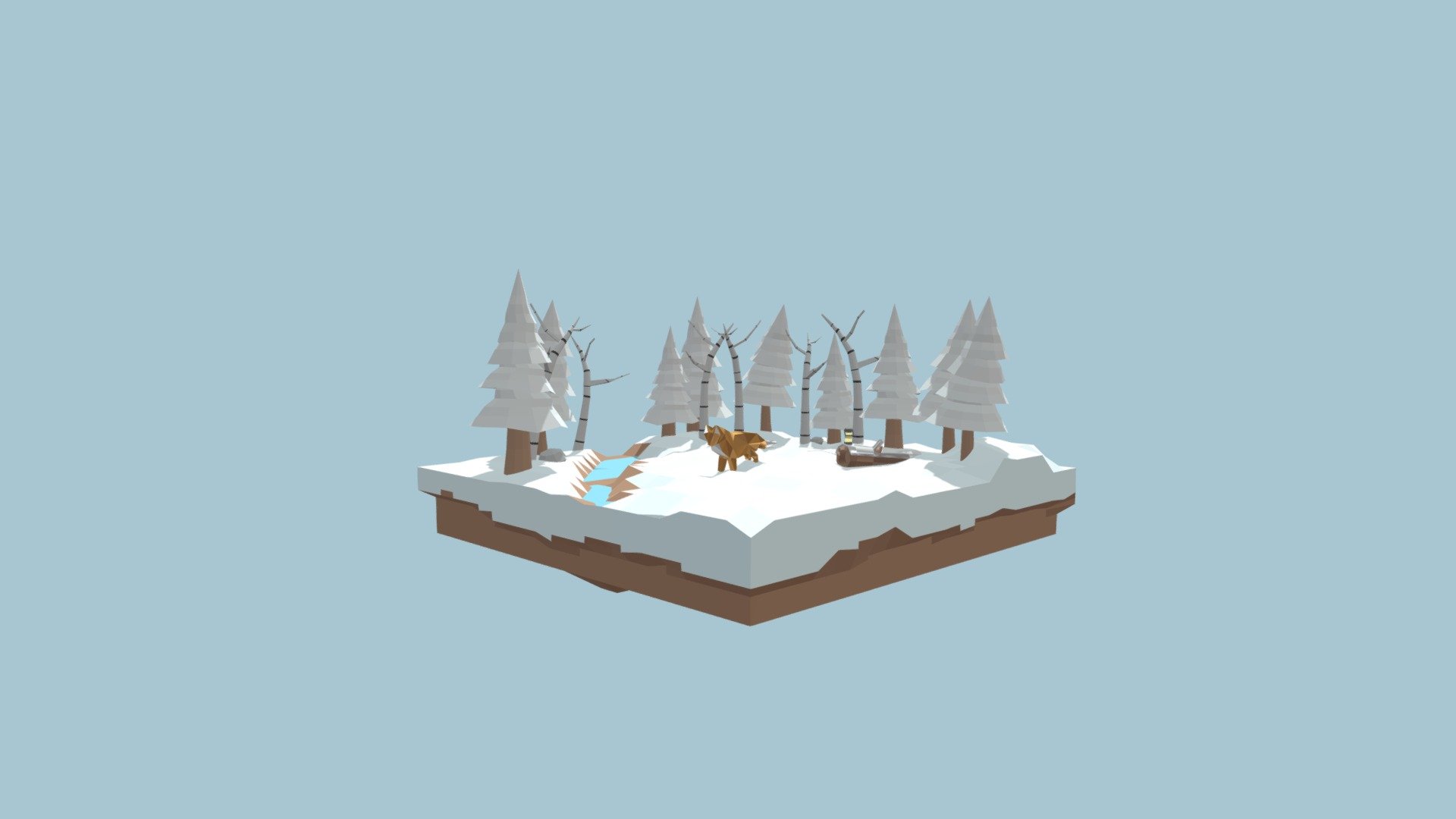 A snow place - 3D model by Ckyre [7f02168] - Sketchfab