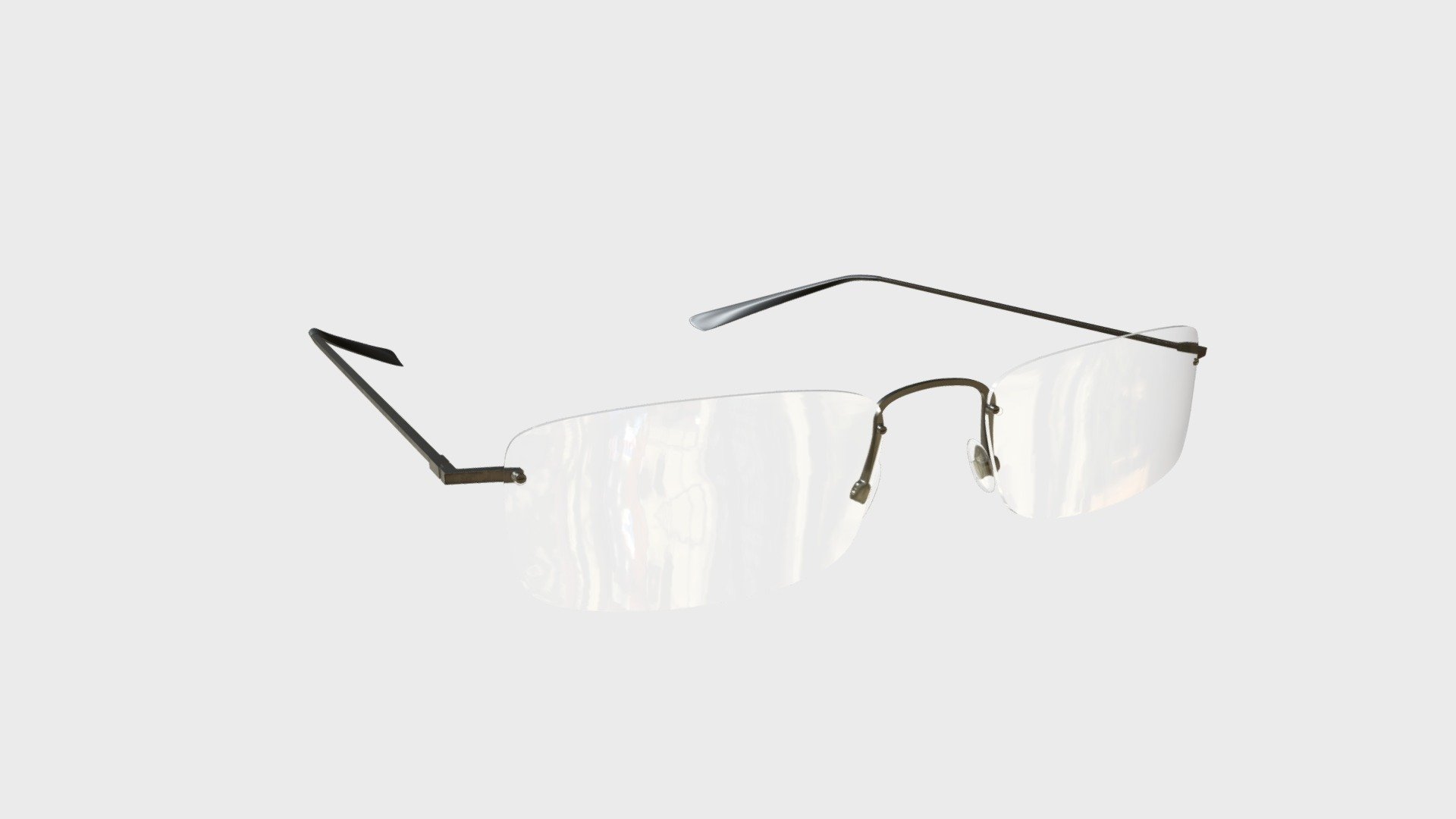 Glasses rimless - Buy Royalty Free 3D model by FrancescoMilanese [7f023f5] - Sketchfab Store