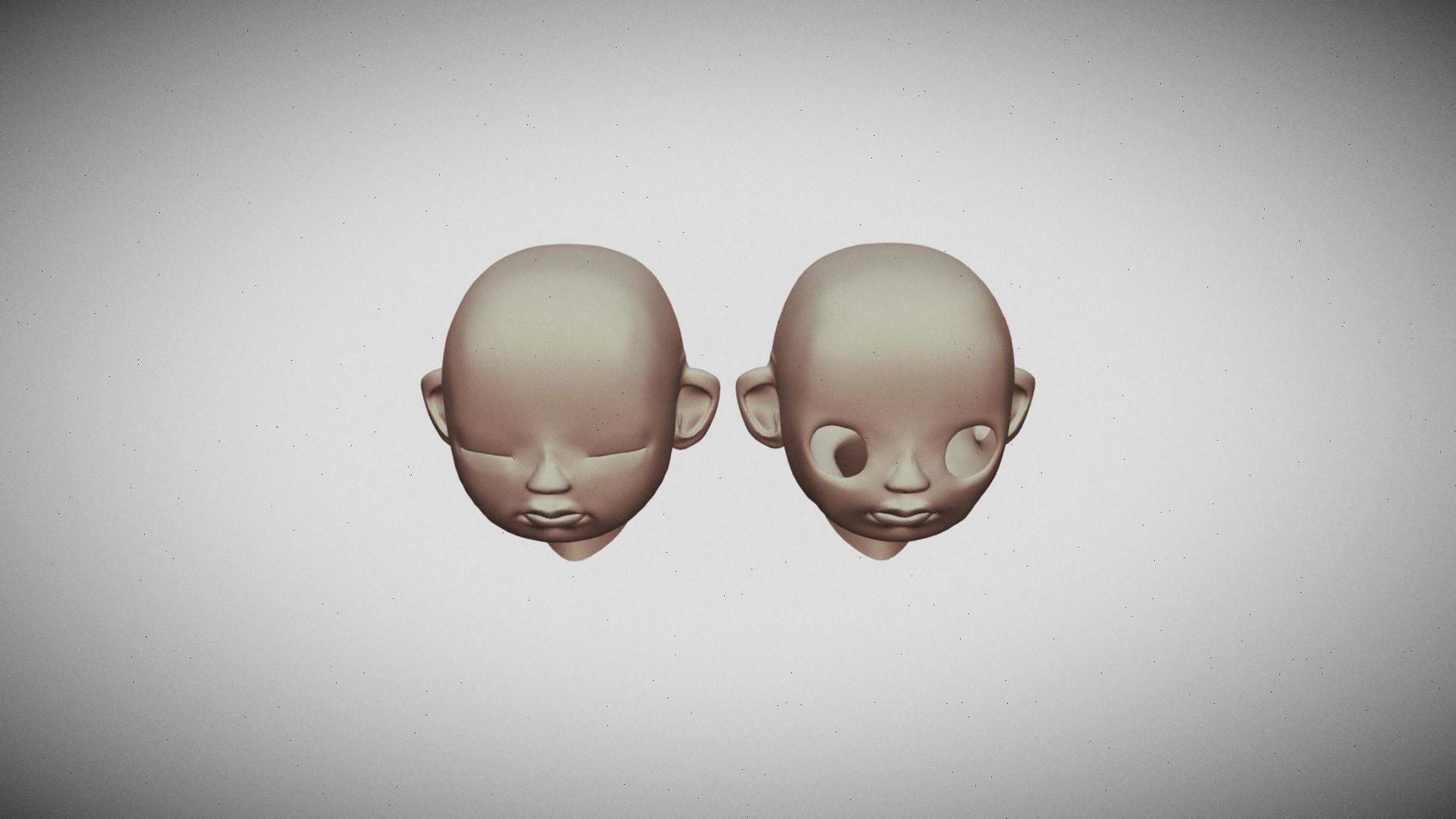 Human Stylized Face Mesh - Download Free 3D model by Jesscocoh [7f02f15 ...