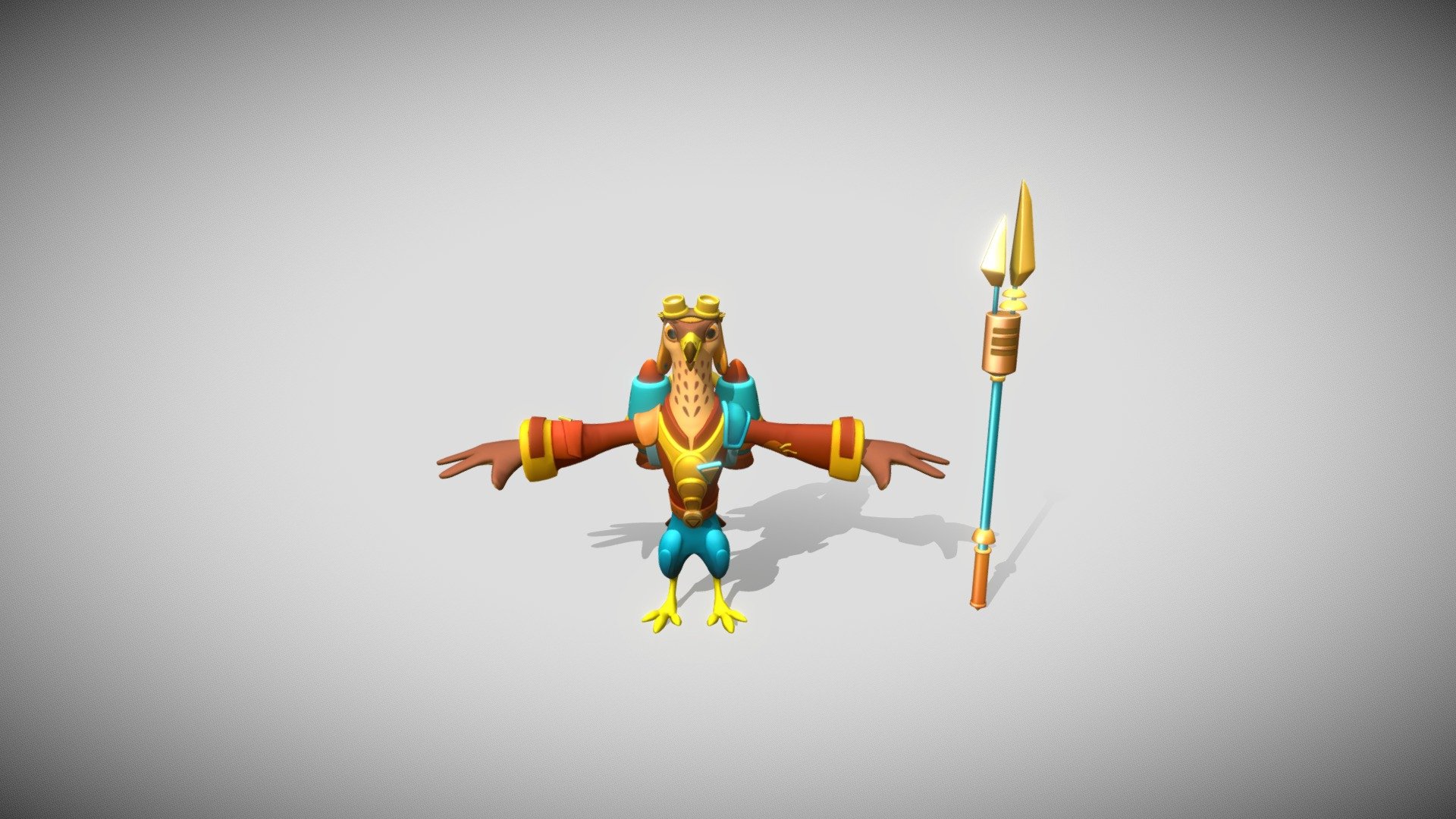Hawk character - 3D model by antonma [7f03f5e] - Sketchfab