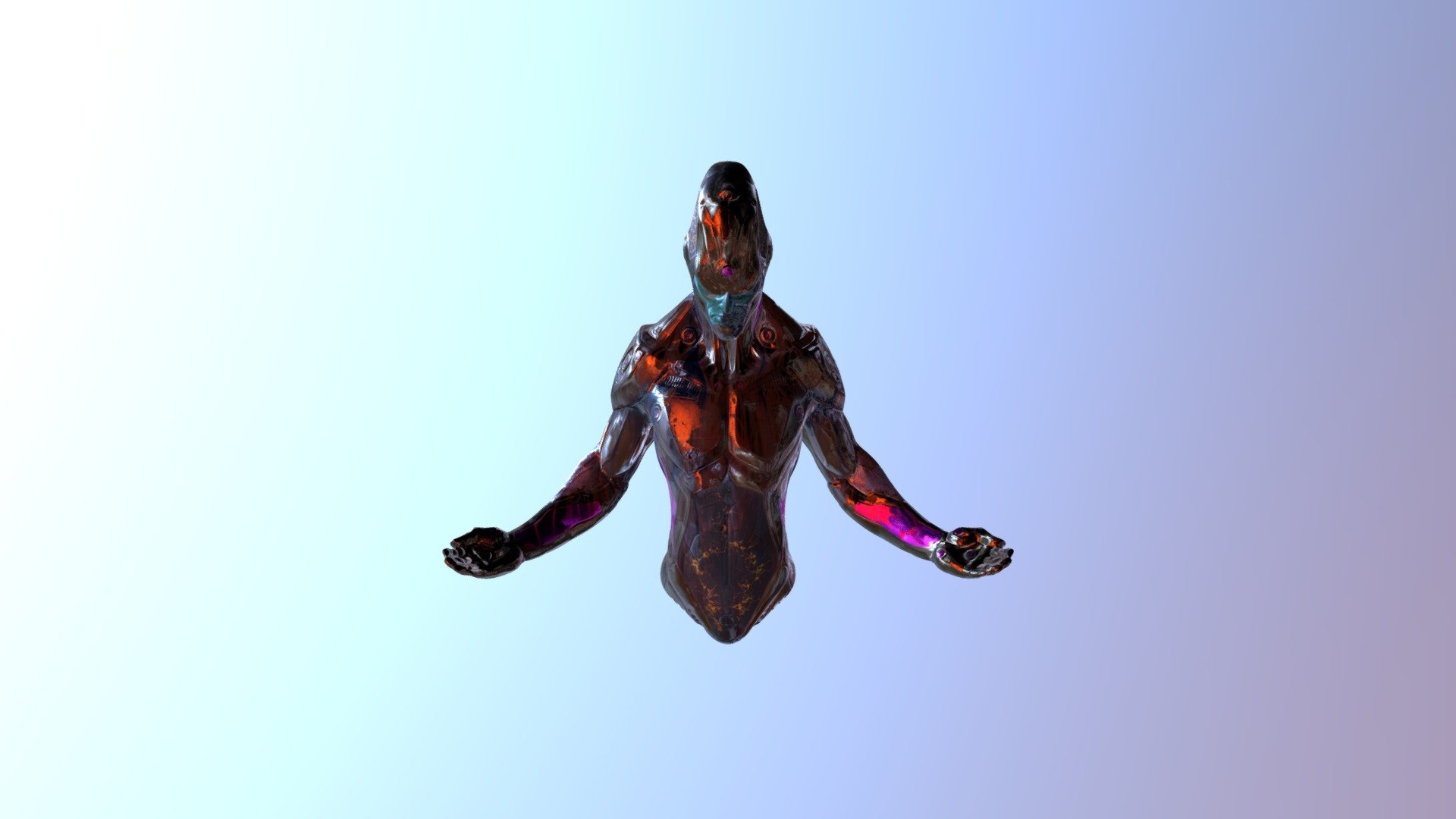 Cyborg Final - 3D model by kyledthedoll [7f0447c] - Sketchfab