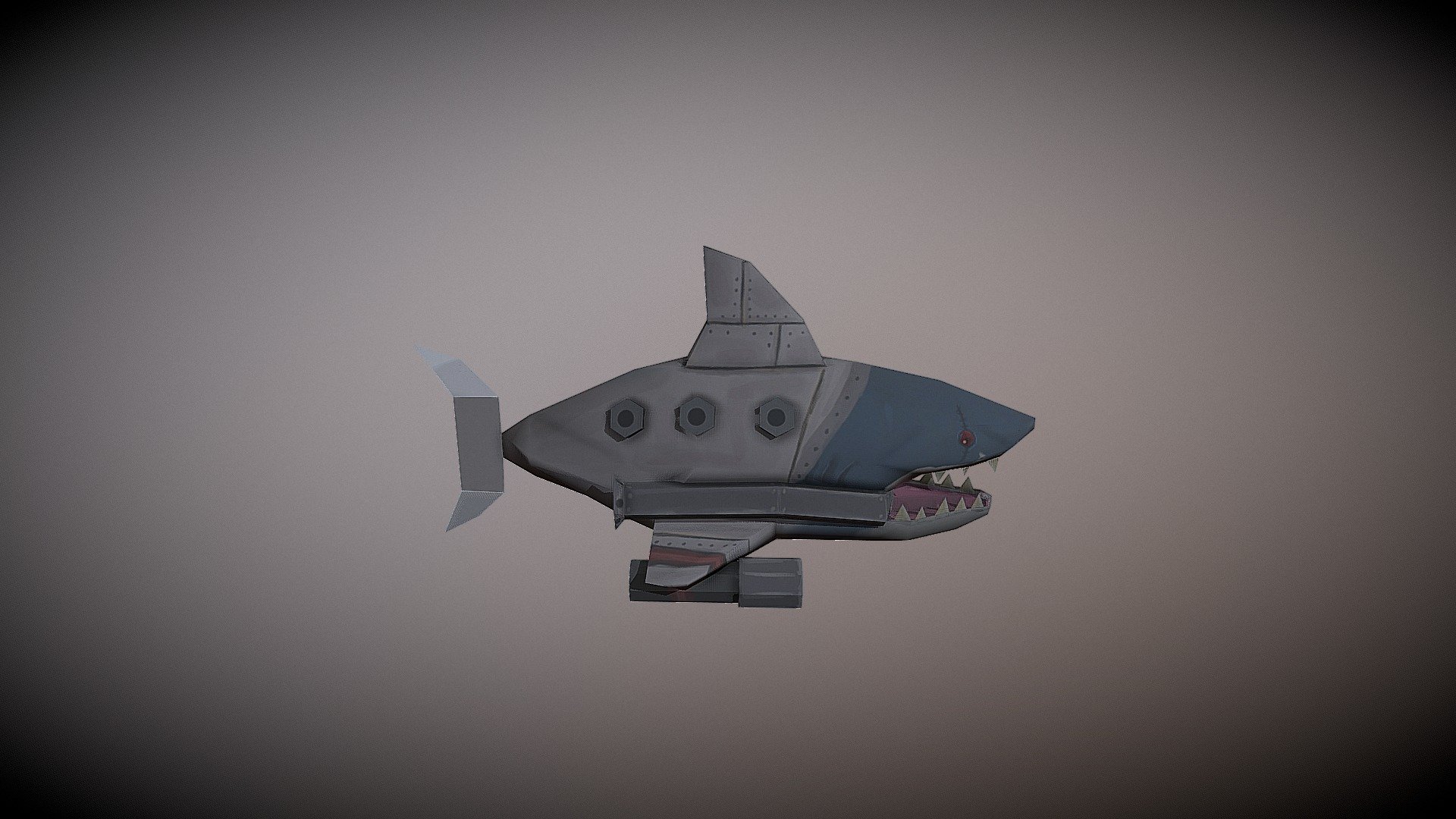 Robot Shark - 3D model by Ashtronaut (@nightyknight) [7f0603b] - Sketchfab