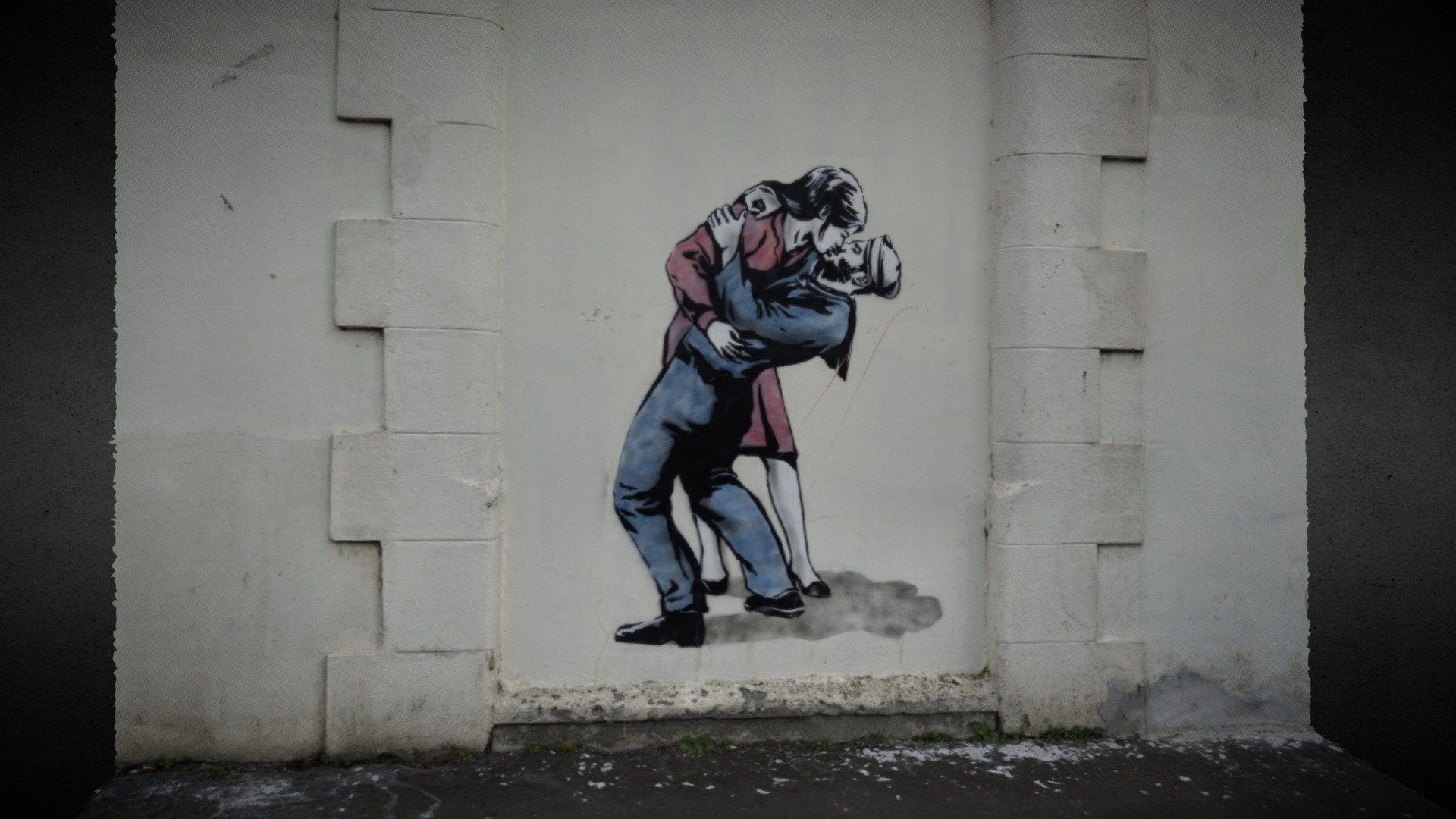 Ibrox Street Art - Not VJ Day in Times Square - Download Free 3D model ...