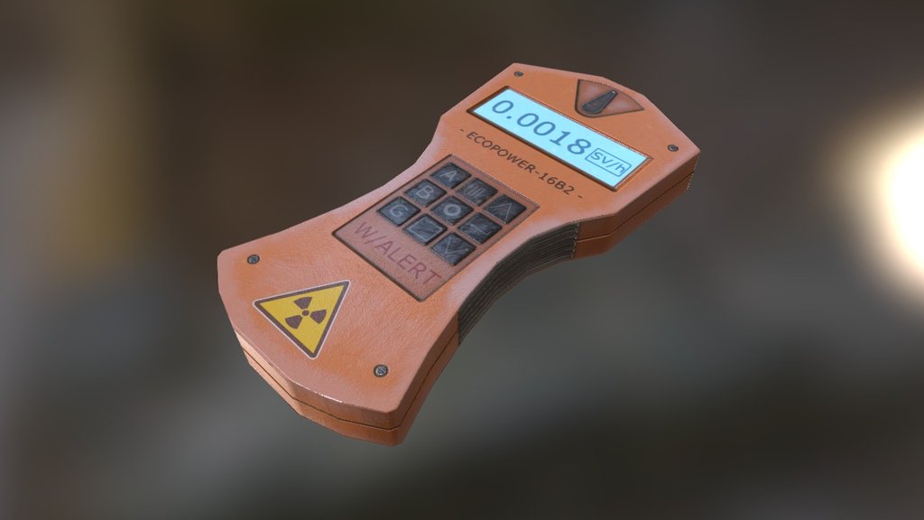 Geiger counter 3.unity - 3D model by TechLevel [7f06e3d] - Sketchfab