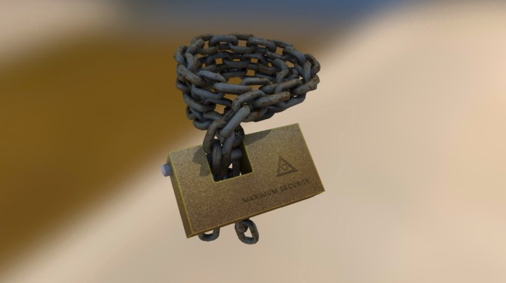 Chain and padlock - 3D model by Jessy Moon (@JessyMoon) [7f0870c ...