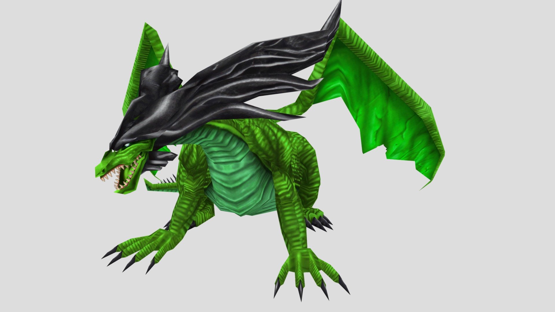 Ruby Dragon - Final Fantasy VIII - Green - Download Free 3D model by ...