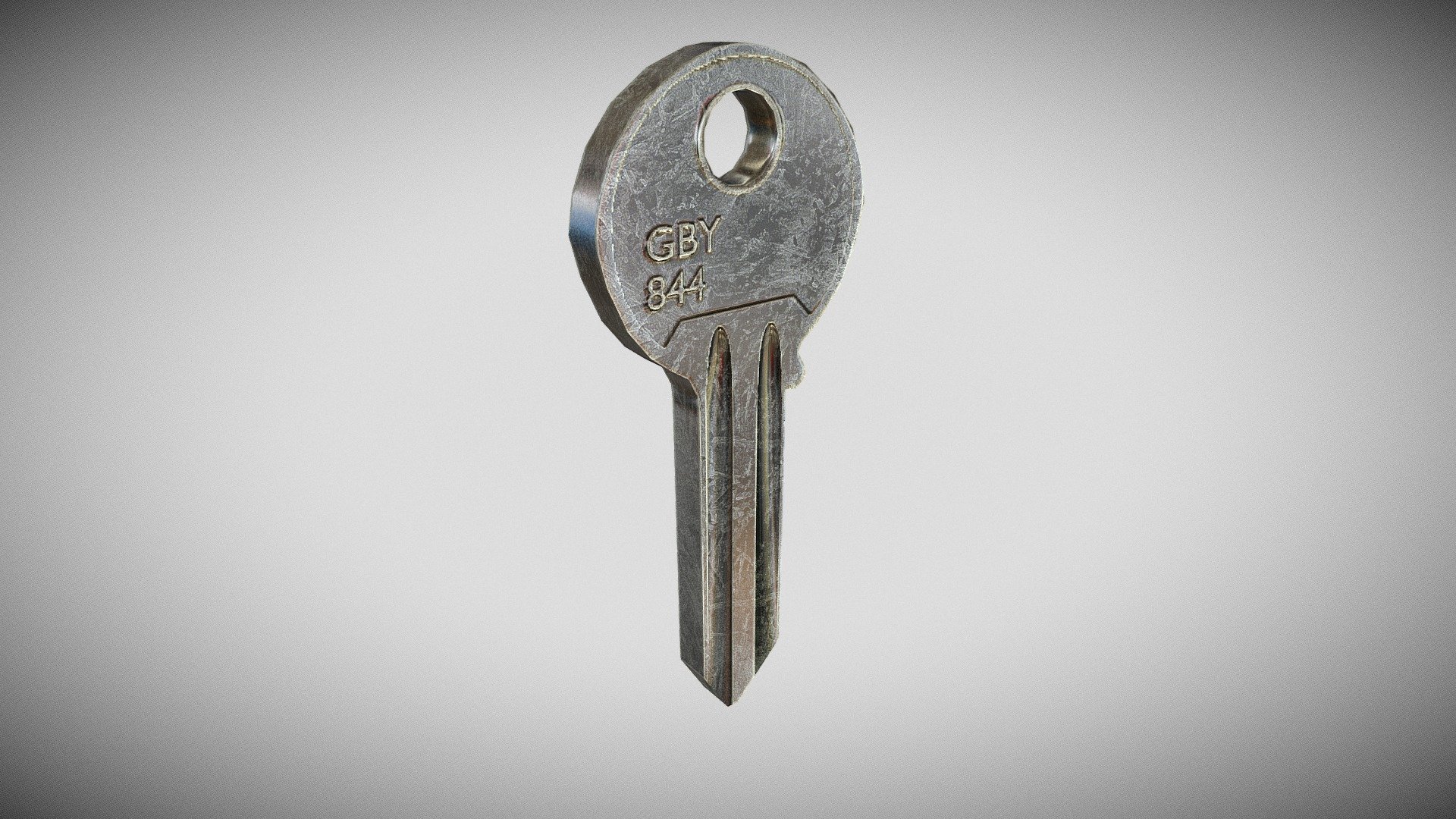 Low Poly Key (Blank) - Download Free 3D model by GUIBEL [7f09464 ...