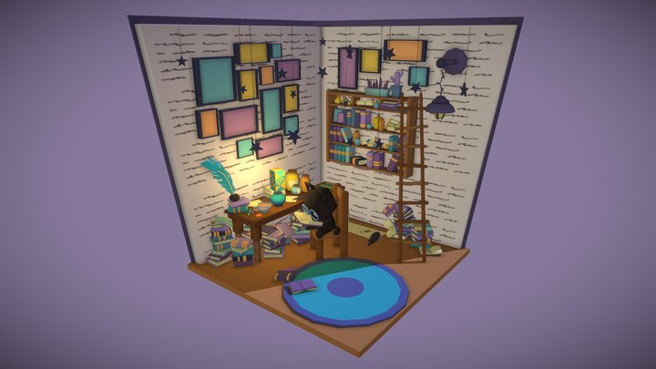Library 3D models - Sketchfab