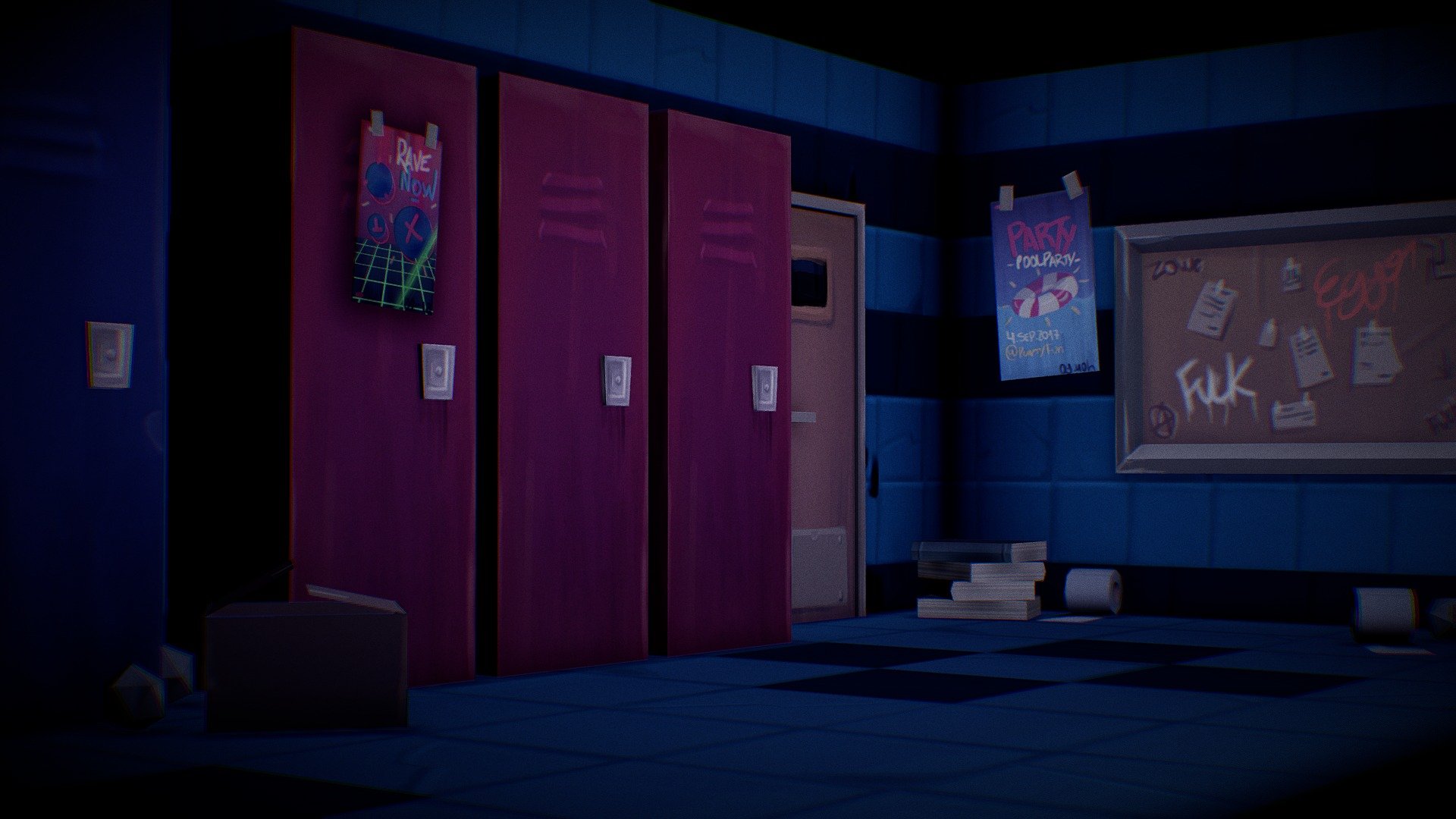 Creepy Cabinet Hall - 3D model by marcosmotta [7f0a888] - Sketchfab
