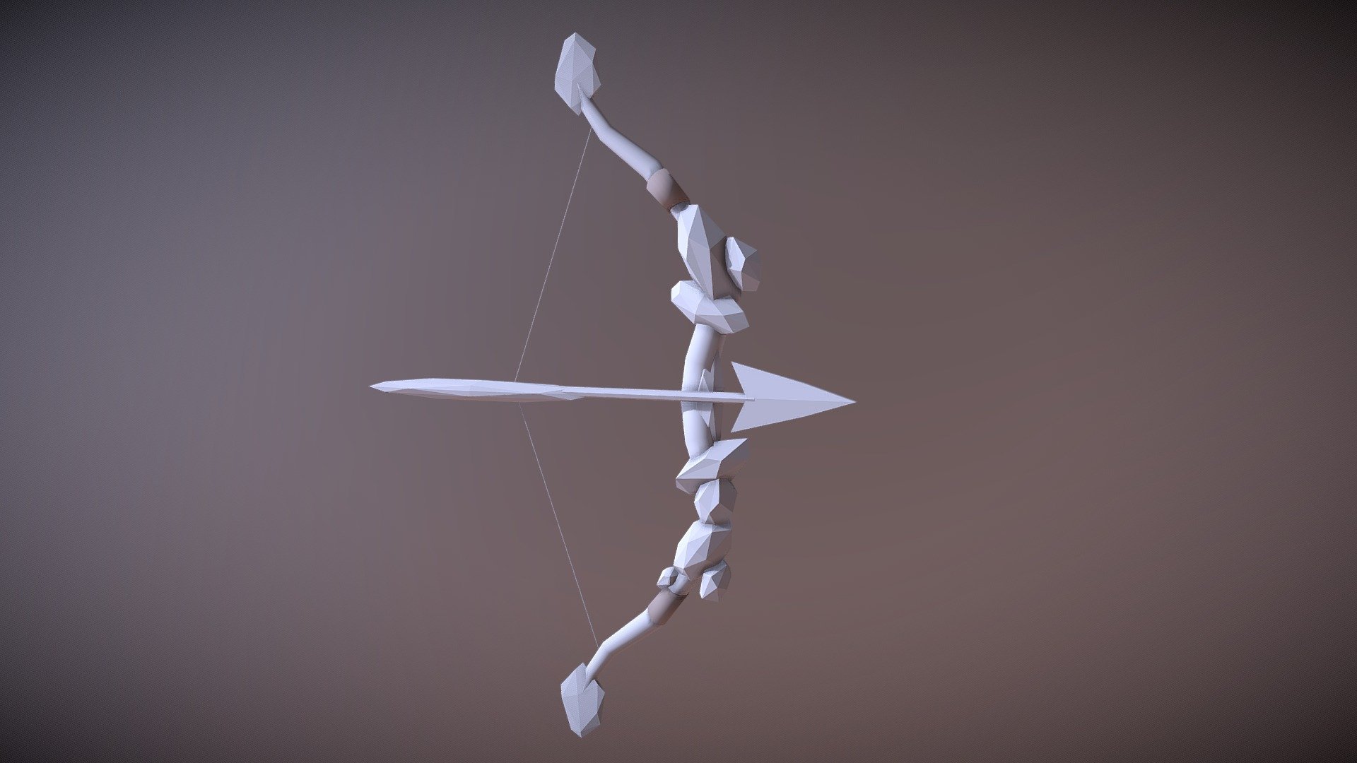 Crystal Bow of Flames - 3D model by TheHemikoWay [7f0c857] - Sketchfab