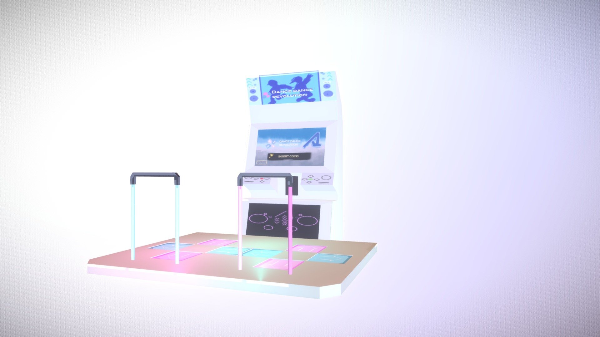 Dance Dance Revolution Machine - 3D model by Ashley (@Ashley_41 ...