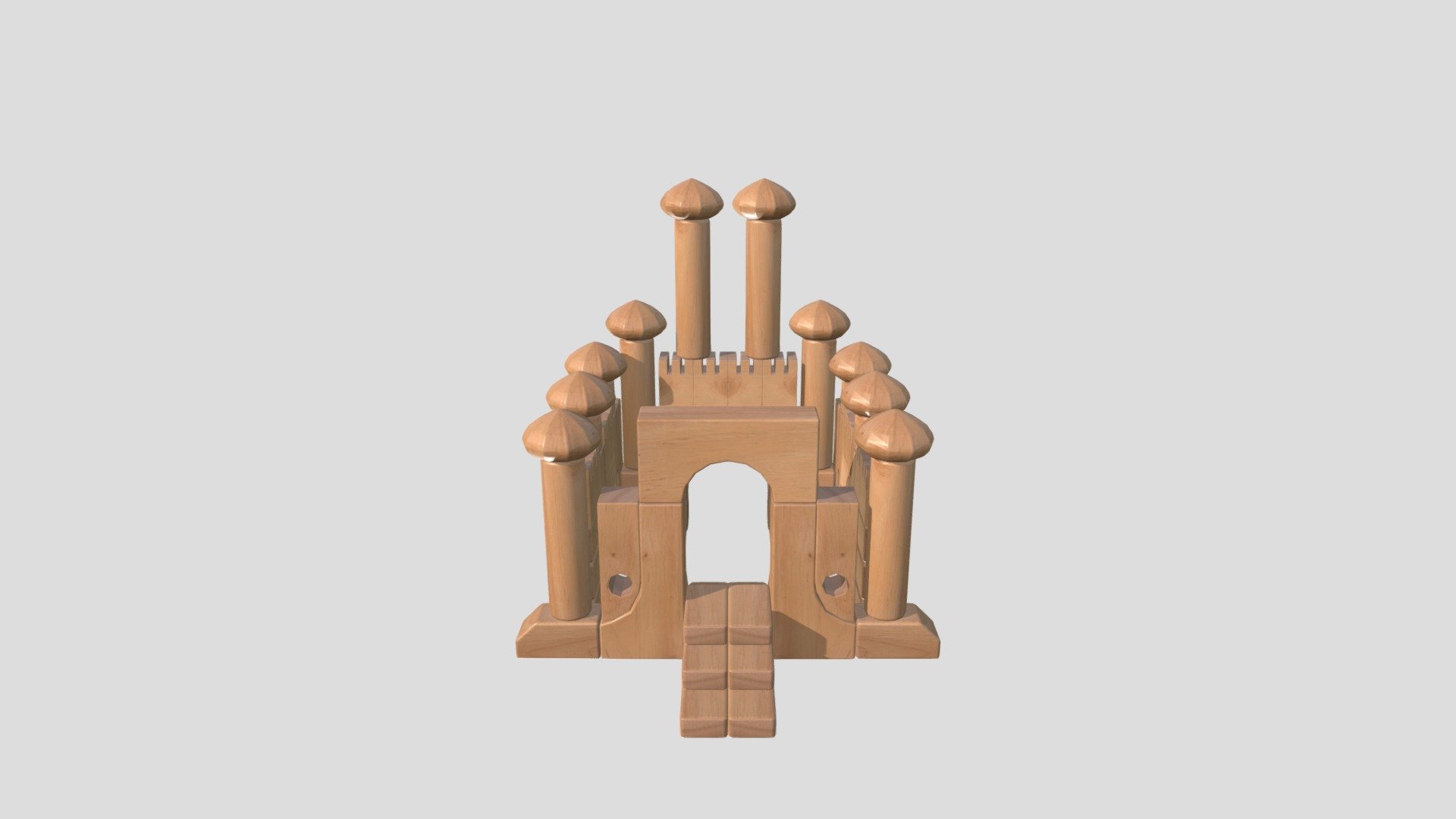 Unit Block Castle - 3D model by George A. (@gabrams) [7f0e079] - Sketchfab