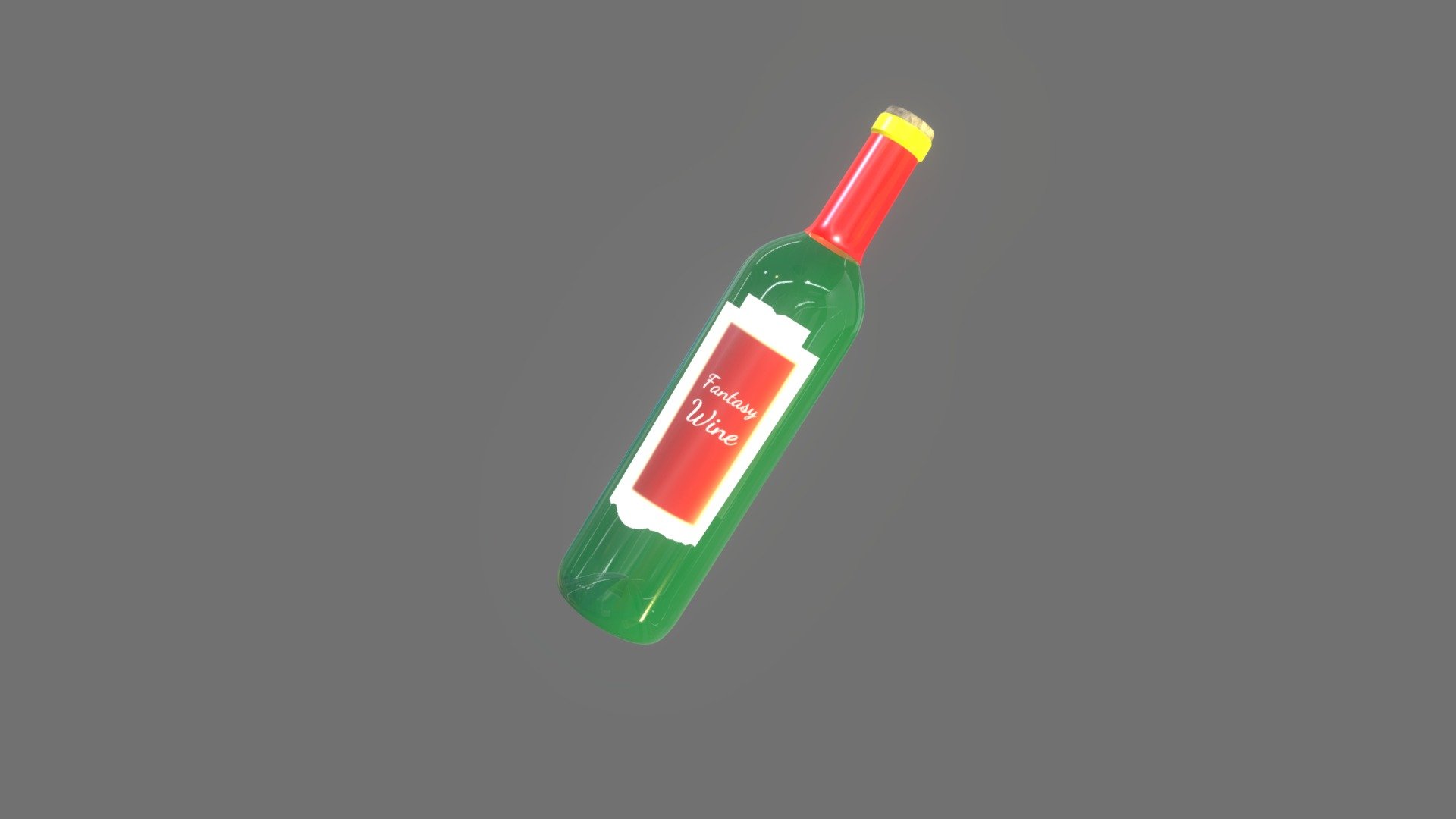 Fantasy Wine Bottle - 3D model by Mj3Dart (@malik_j) [7f0f2e4] - Sketchfab