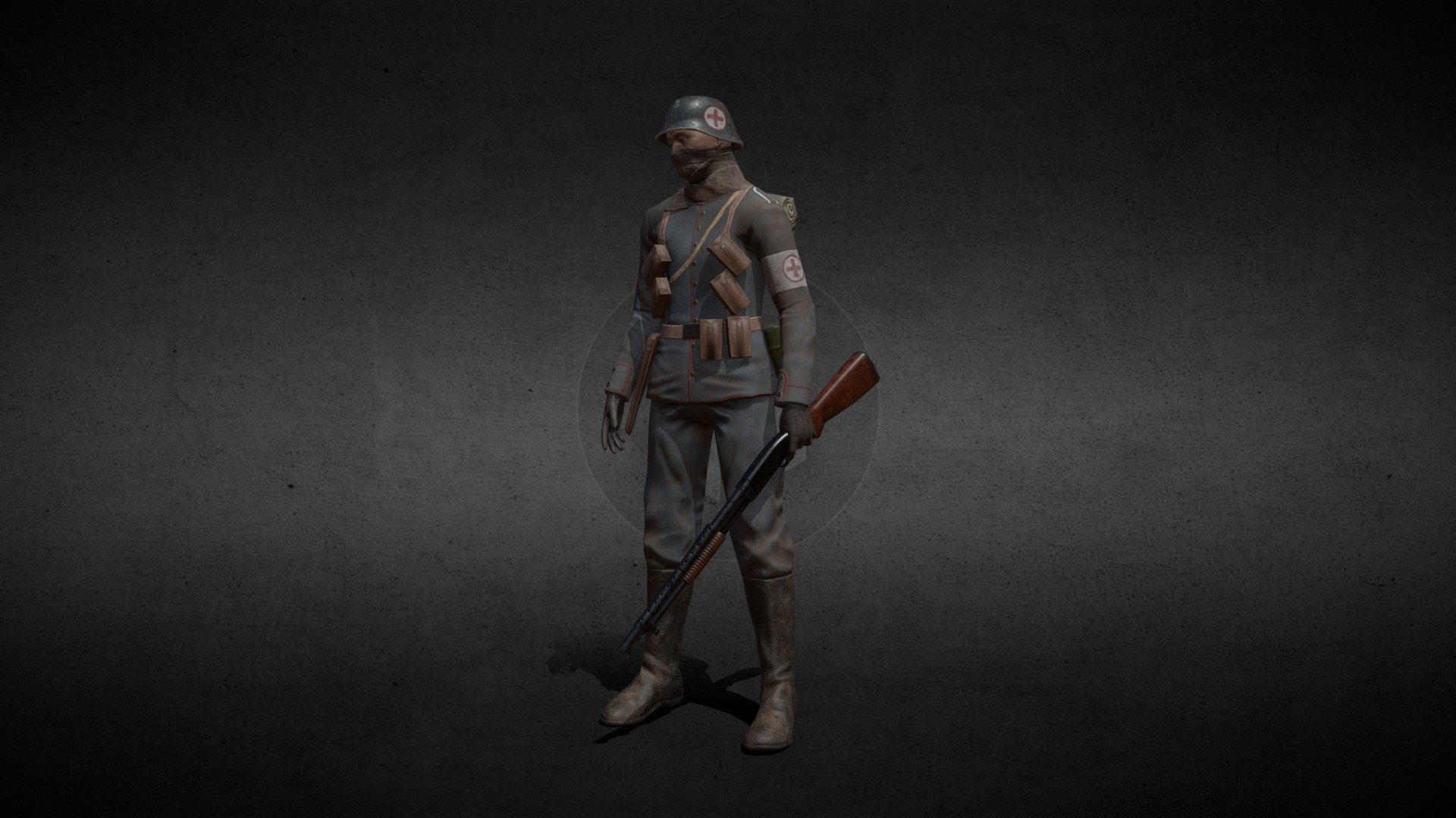 German soldier, medic - 3D model by zilbeerman [7f0f44e] - Sketchfab