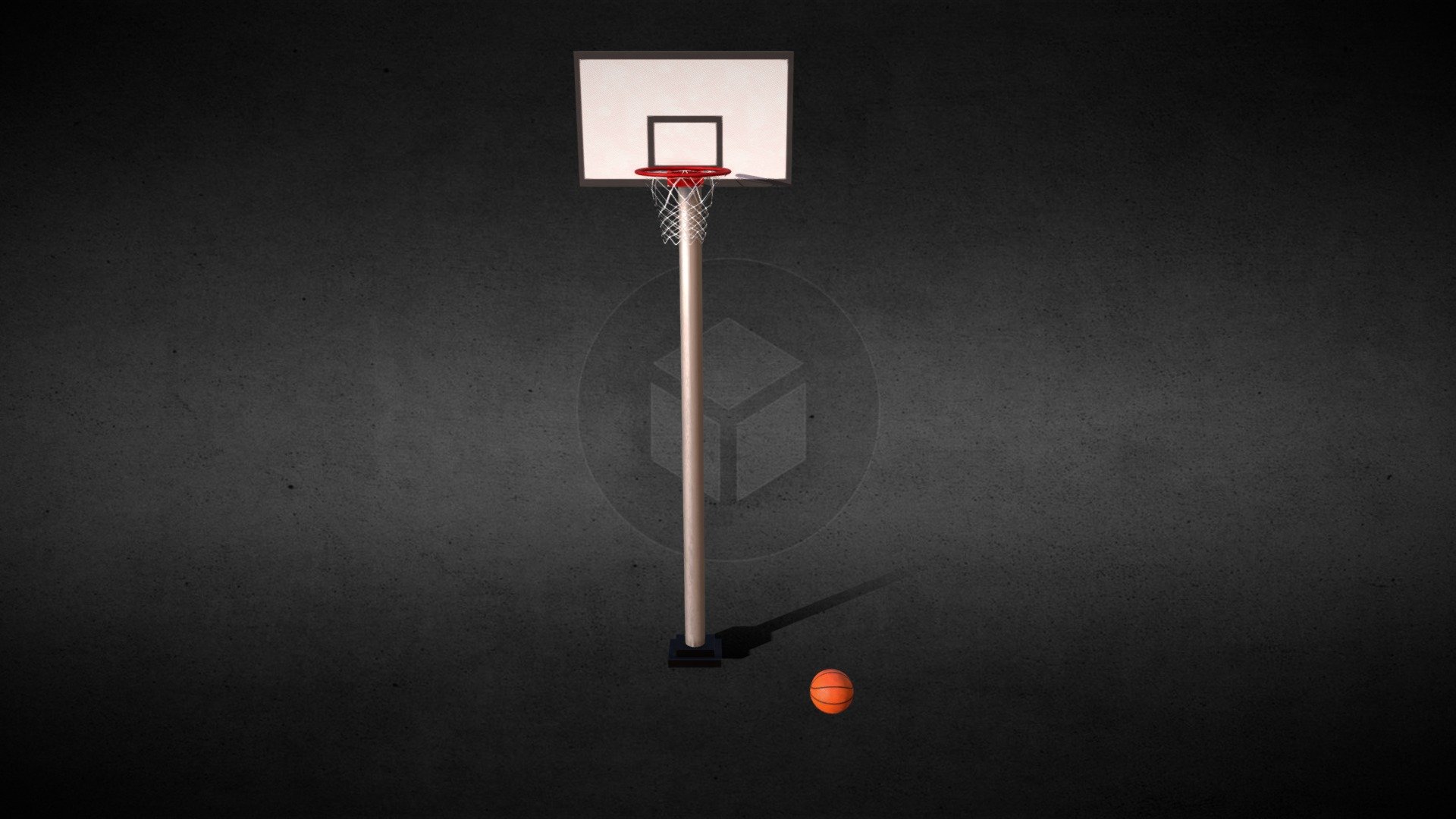 Basketball and Street Basketball Hoop - Download Free 3D model by ...