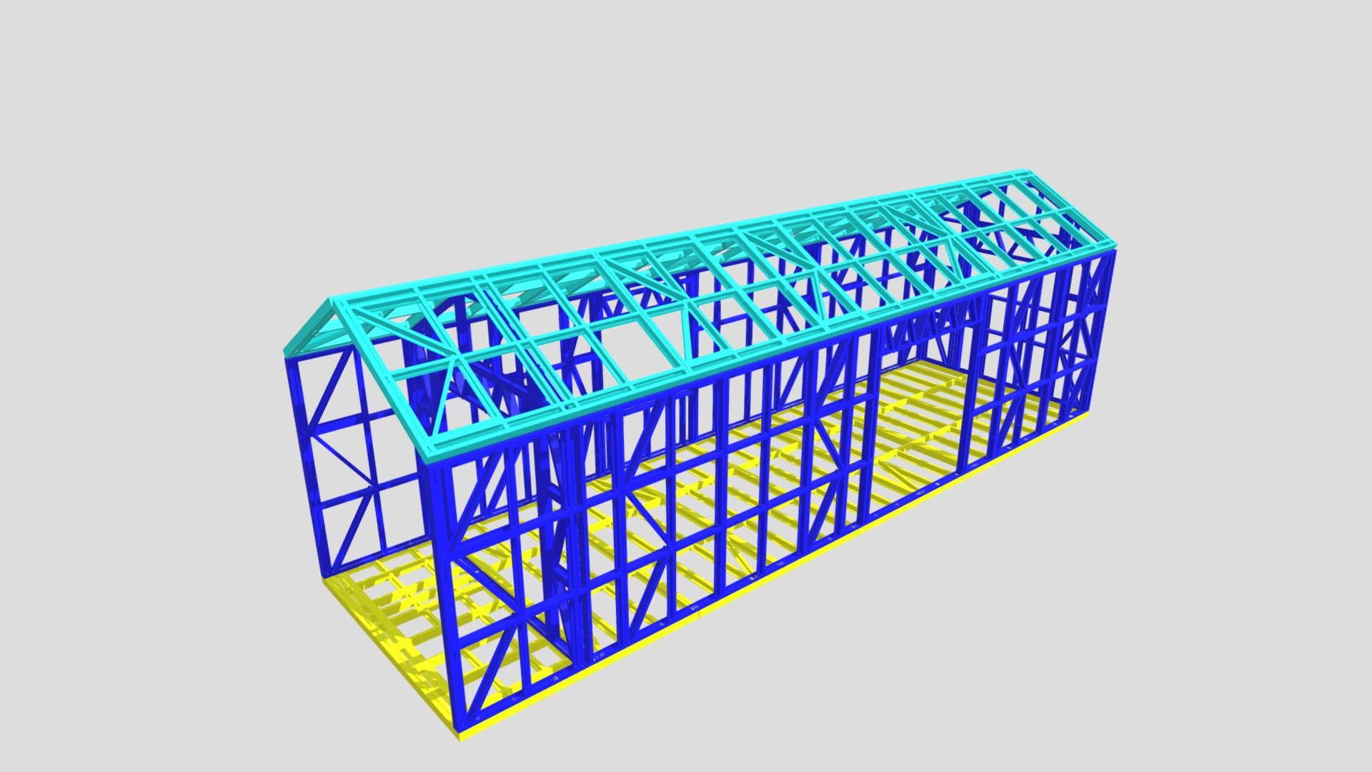 30 degree roof pitch - 3D model by ArmstrongSteelFraming [7f10f24 ...