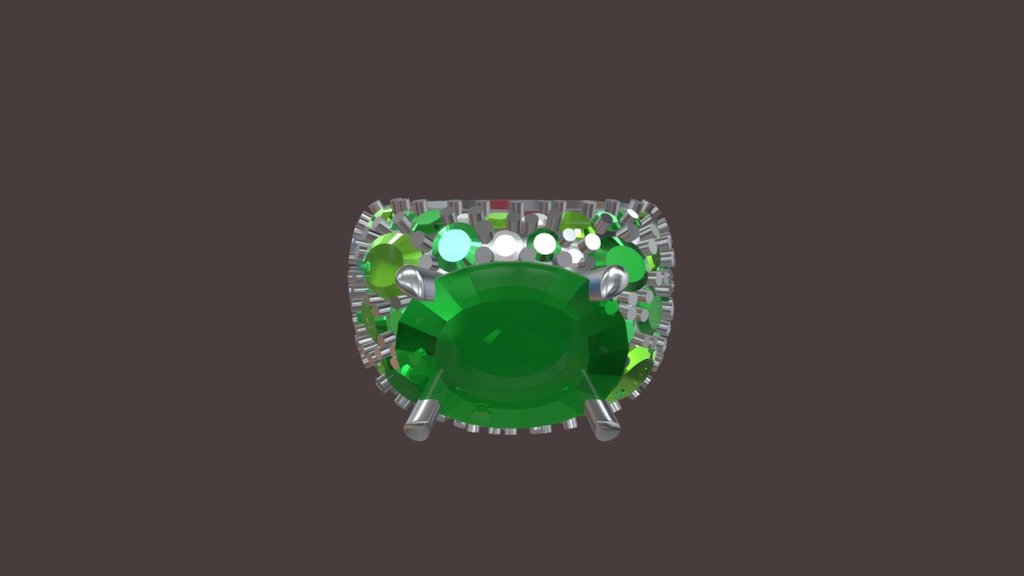 Peridot 13x11 +bts Fines Vertes - 3D model by prototypage (@wegelin ...