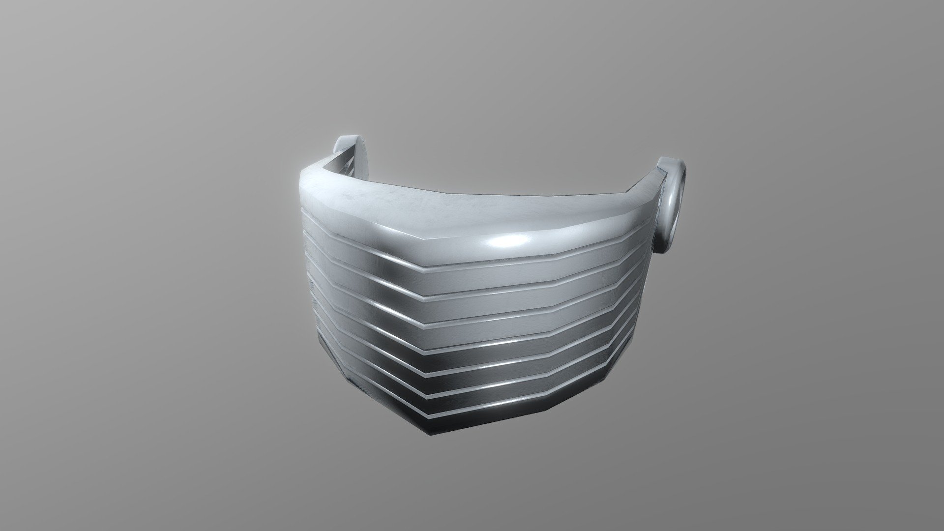 Striped Visor (Metallic) - Buy Royalty Free 3D model by ...
