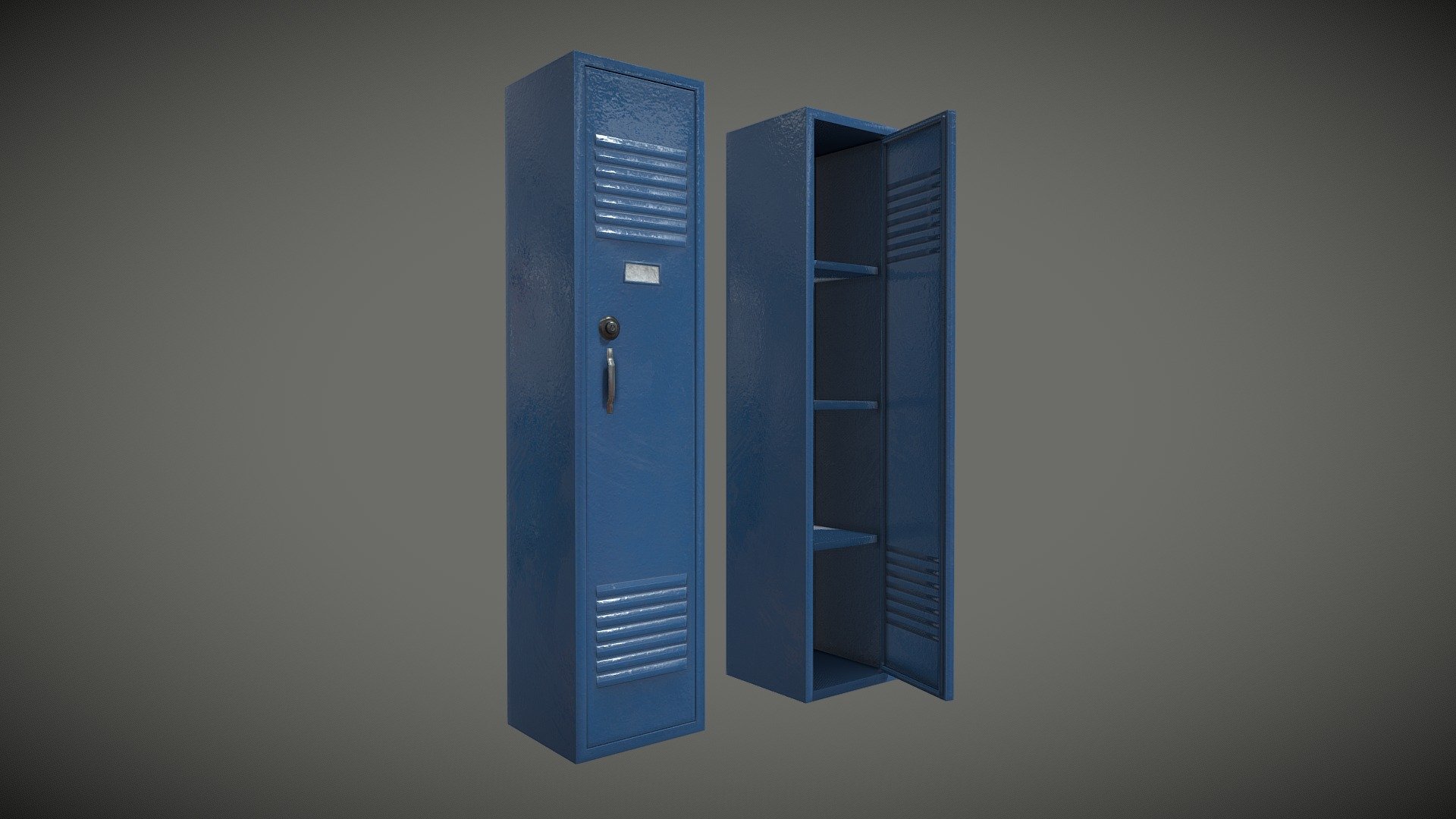 Metal School Lockers - Download Free 3D model by Zixel (@Zixel_3d ...