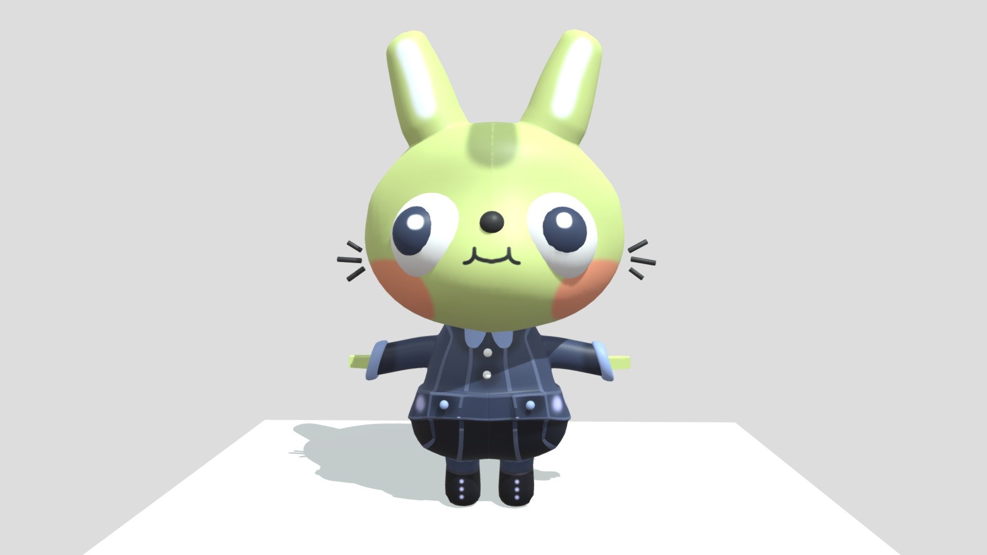 Bunny police character - 3D model by Alexandra Cristiana (@Ale ...
