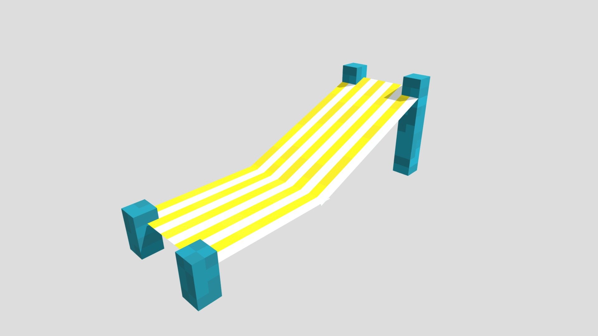 Warped Sunbed [minecraft] - Download Free 3D model by Low-poly Blast ...