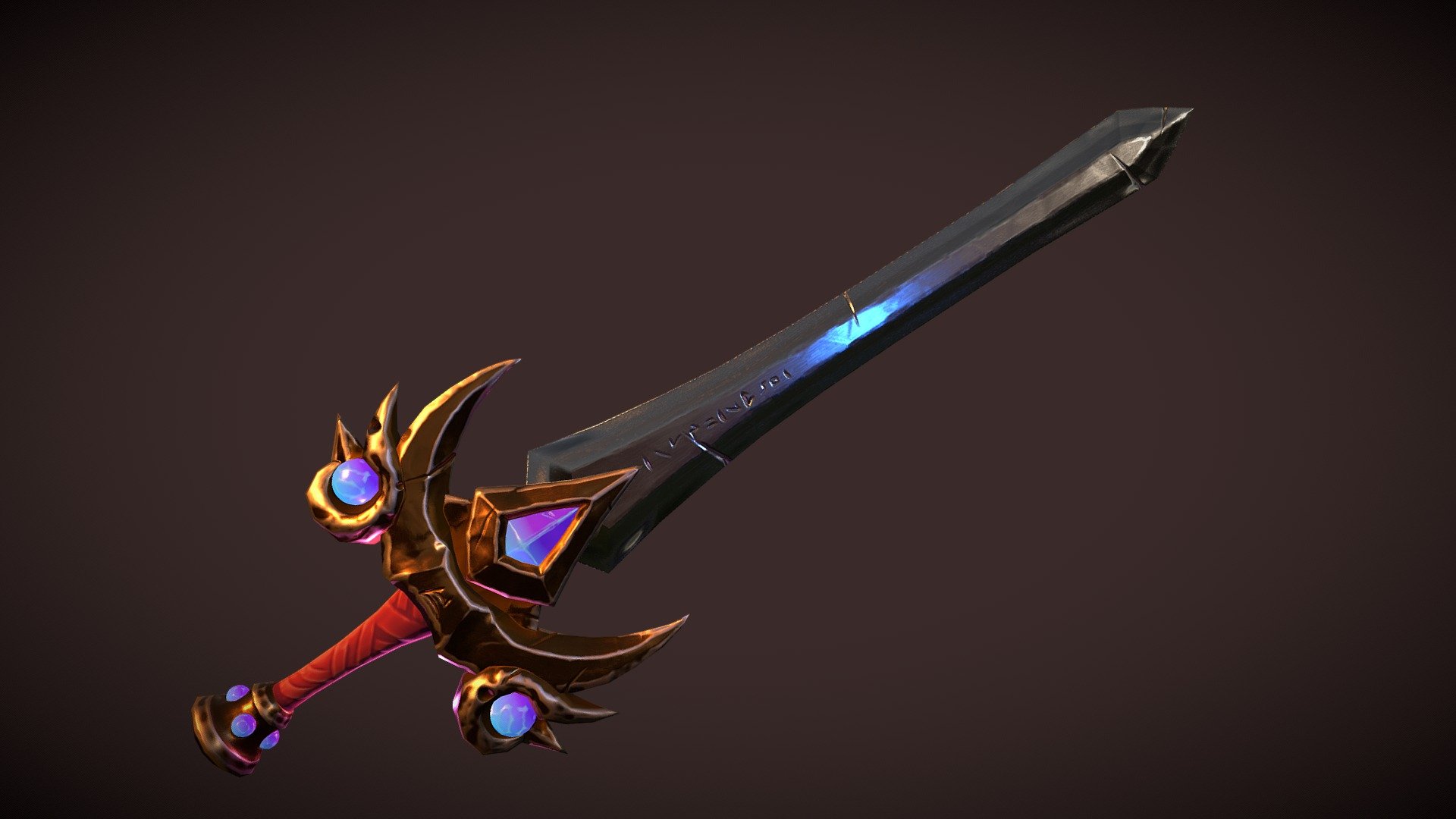 Stylized Sword - 3D model by Elzewire [7f15af1] - Sketchfab