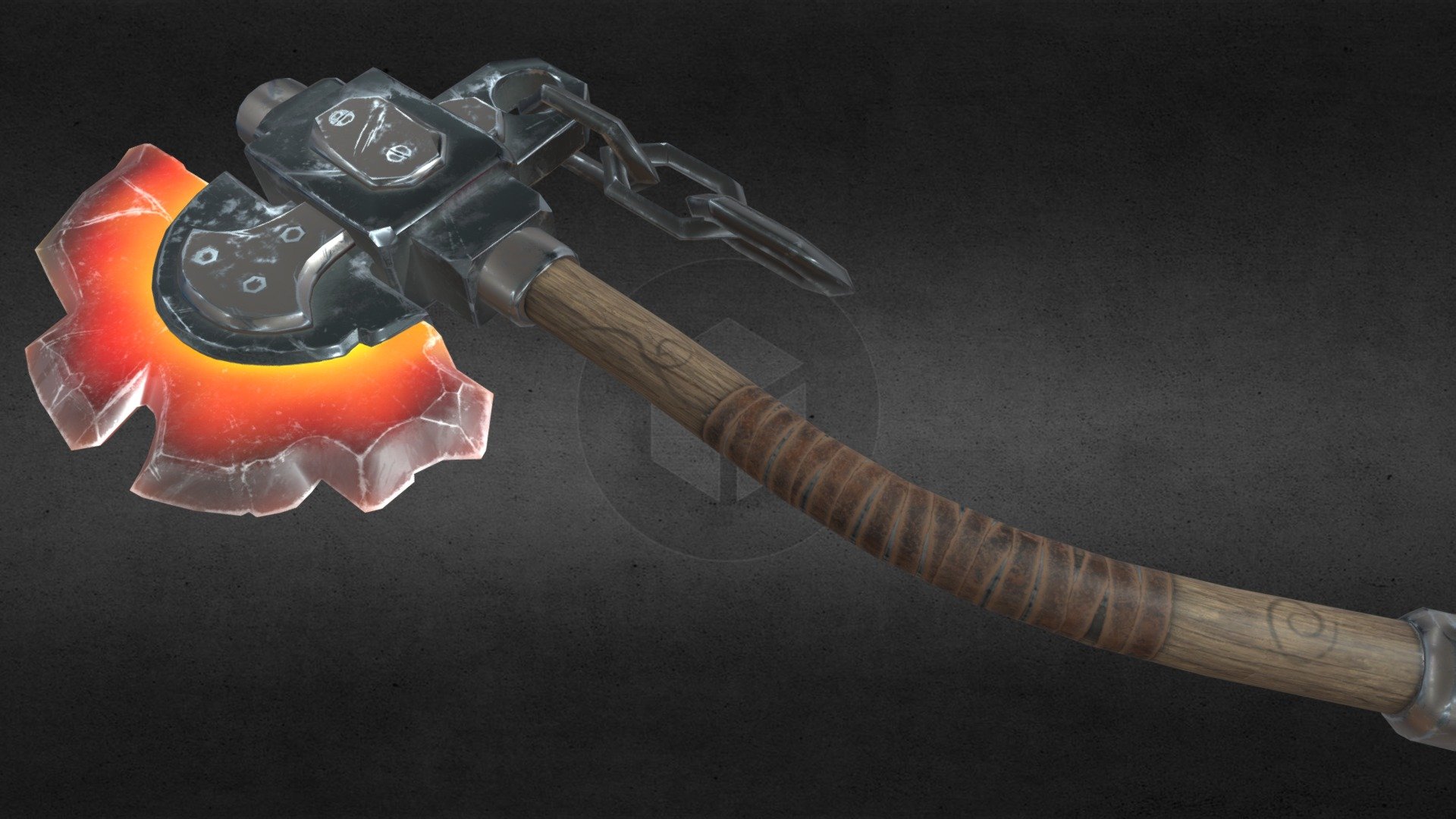 Volcanic Axe - Download Free 3D model by sparshgupta [7f15c3b] - Sketchfab