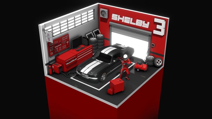 Garage 3D models - Sketchfab