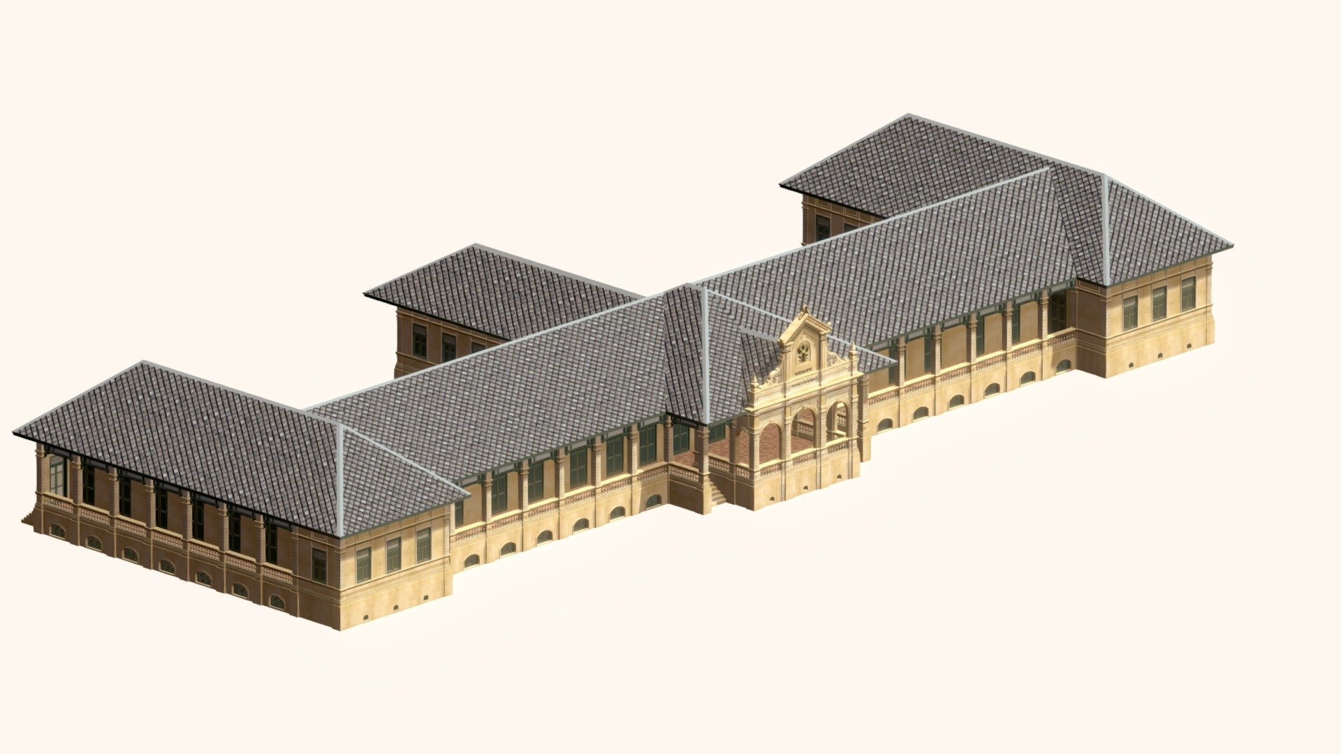 Chanthaburi Provincial Hall (Old) - 3D model by Kidyang-virtual ...