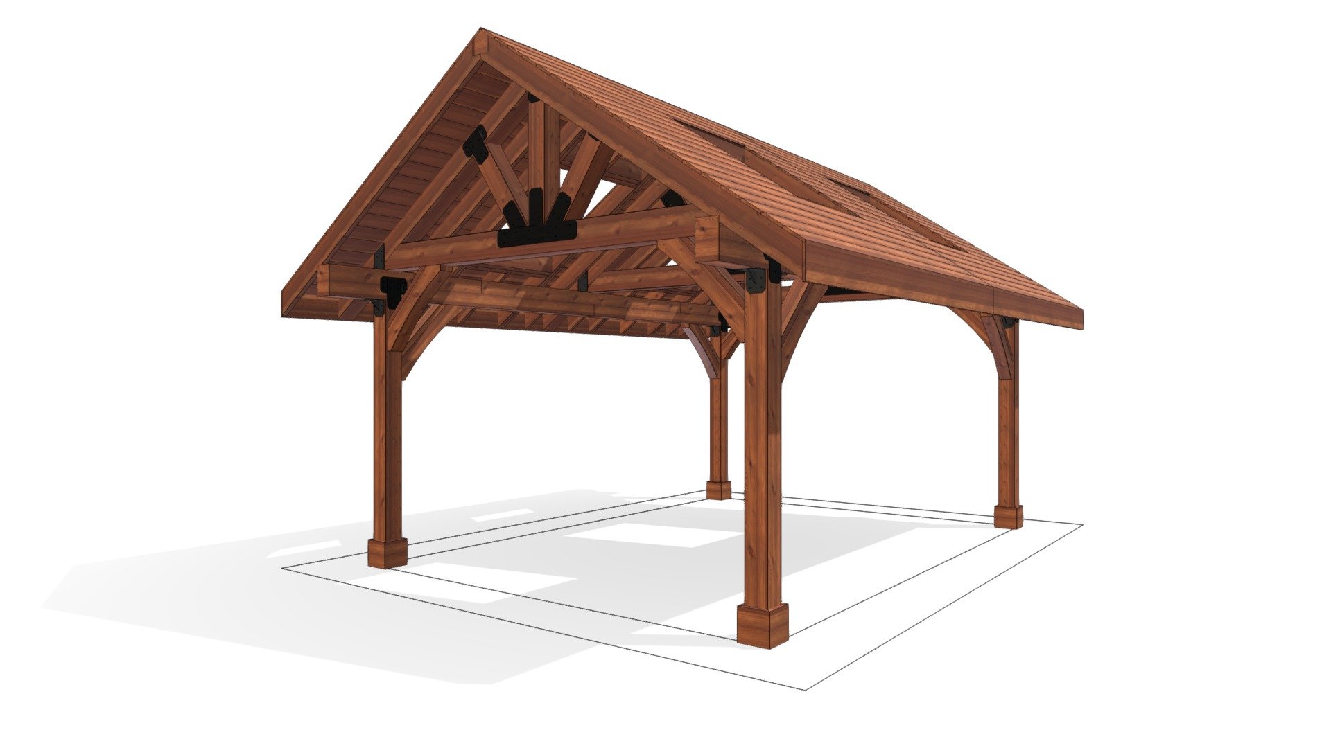 Custom Thick Timber Pavilion - 3D model by Conceptual Engineering - RB ...