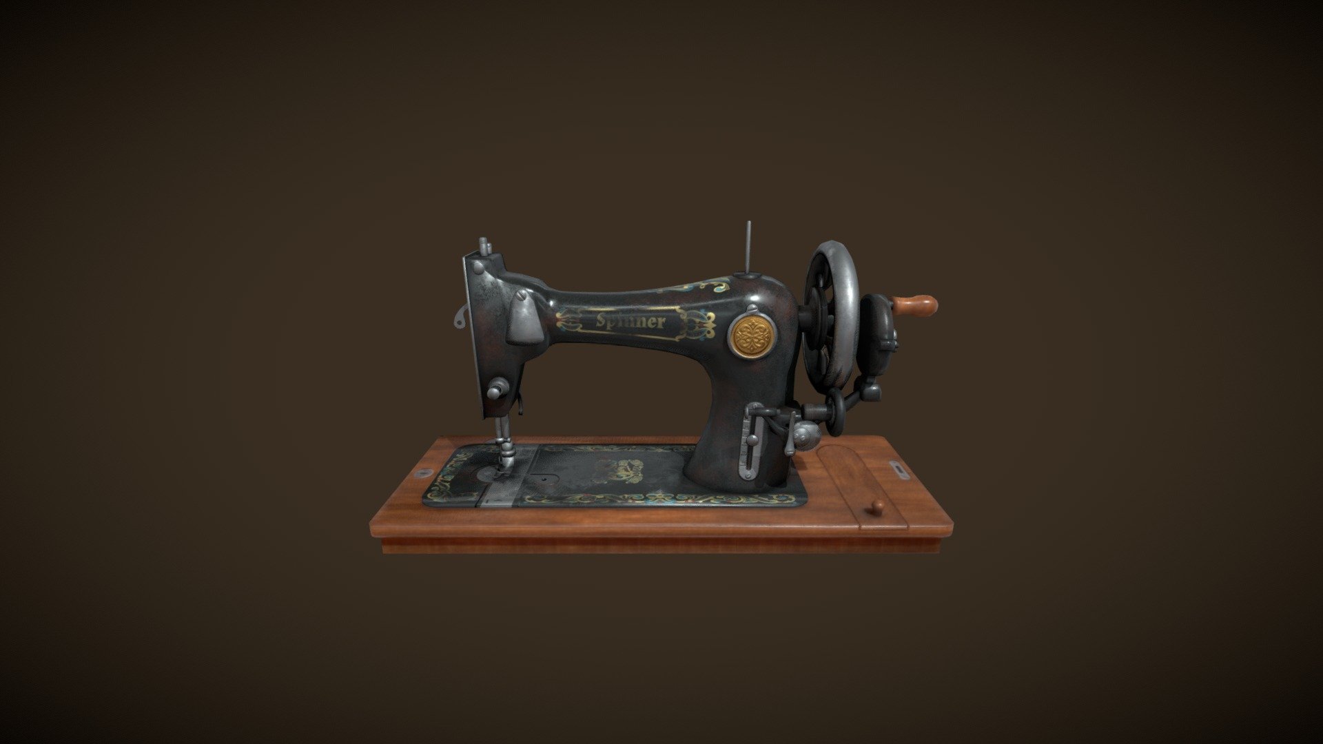 Antique Sewing Machine - 3D model by Fernroot Creations ...