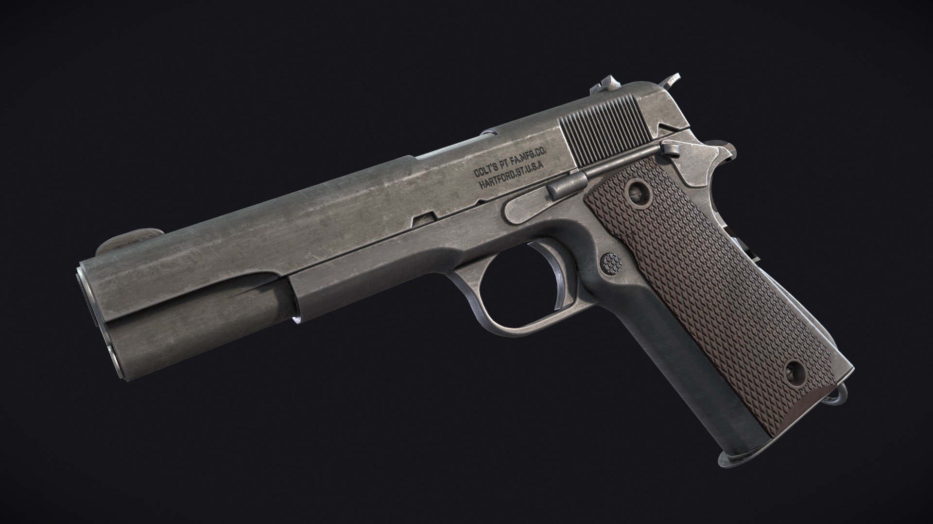 Colt 1911 - 3D model by Nerud De Zutter (@nerud.d.z) [7f1f5fc] - Sketchfab