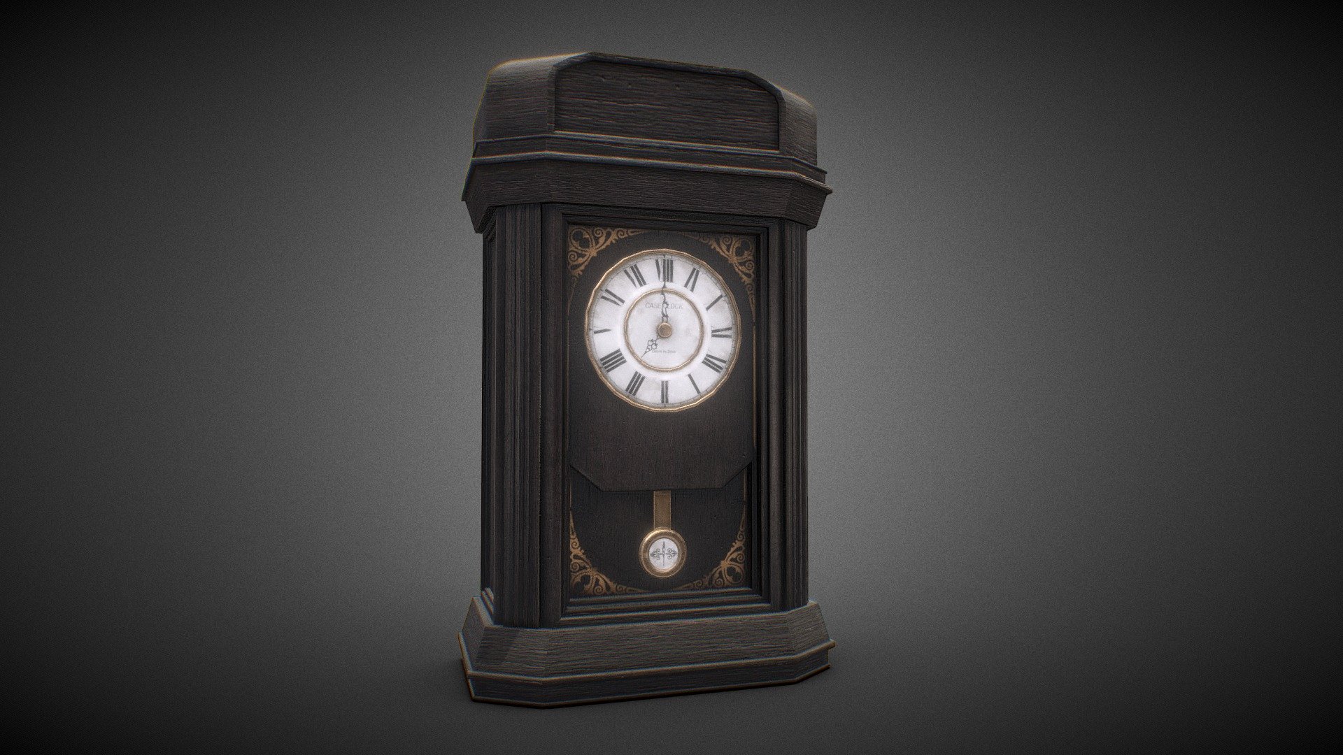 Case Clock PBR Low Poly Low-poly 3D model - 3D model by Jesus ...
