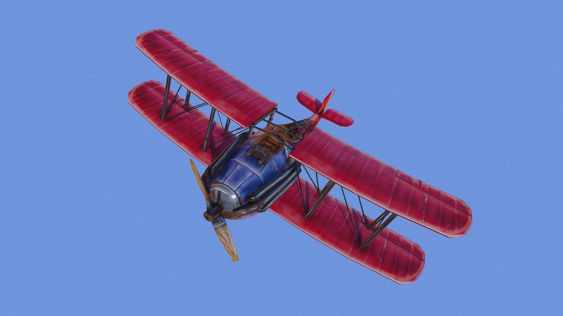 Sopwith-Dolphin stylized plane - Download Free 3D model by Mathias ...