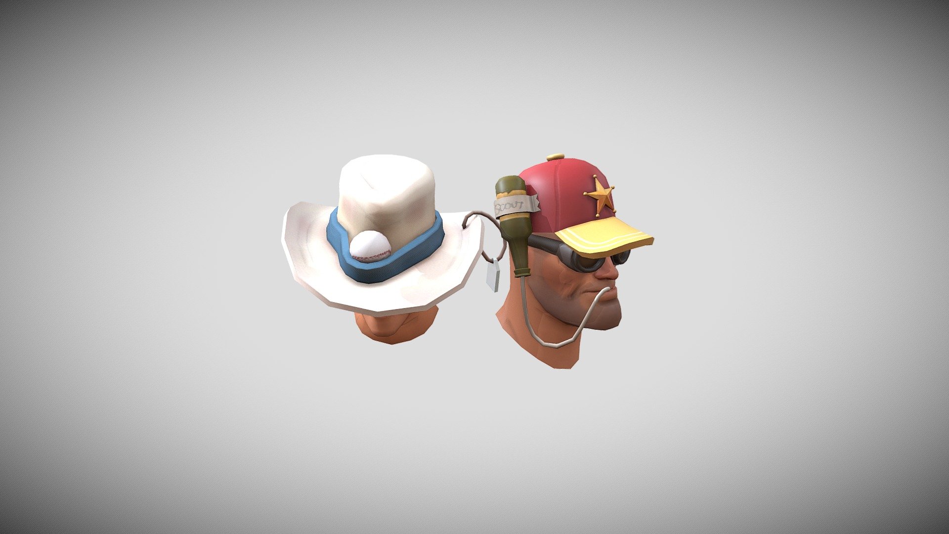 American Gifting - A 2in1 Hat for TF2 - 3D model by wurlmon [7f23ee3 ...