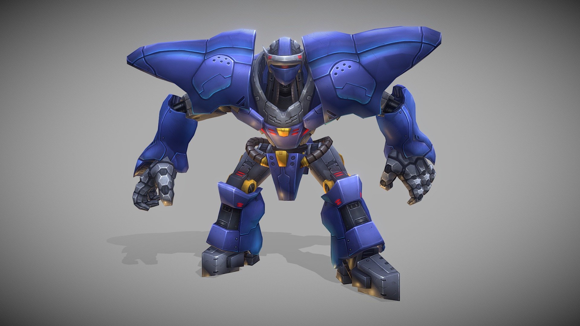Blue Robot - 3D model by Kajol Hayer (@KajolHayer) [7f26021] - Sketchfab