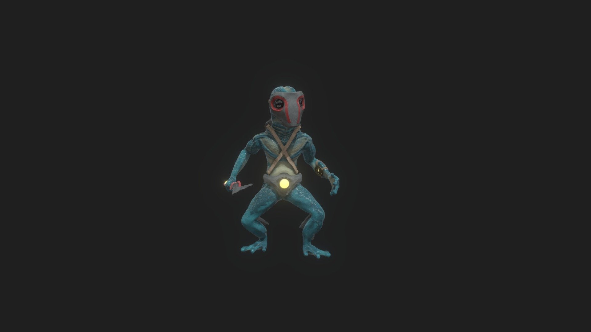 AlienToad - 3D model by Denis Shalan (@Denis.Shalan) [7f2701d] - Sketchfab