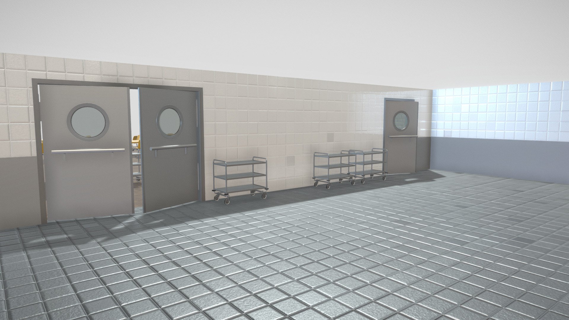 University Canteen (Wip-3) Doors - 3D model by VIS-All-3D (@VIS-All ...