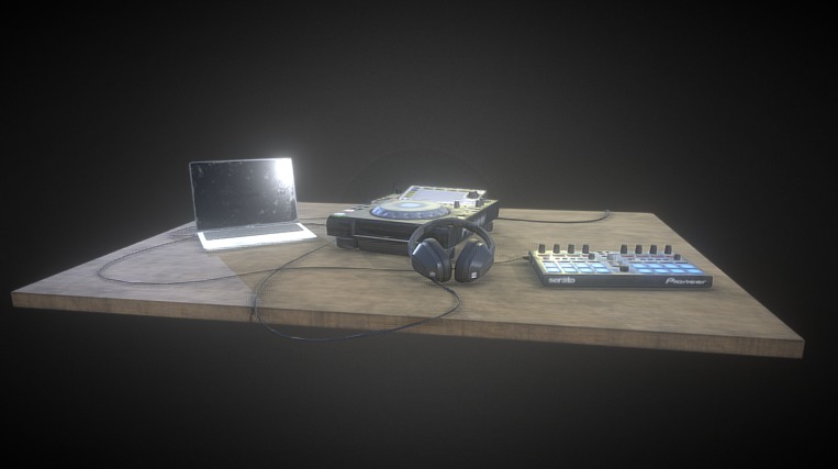 DJ Set Up - 3D model by bellwmchristian [7f2af28] - Sketchfab