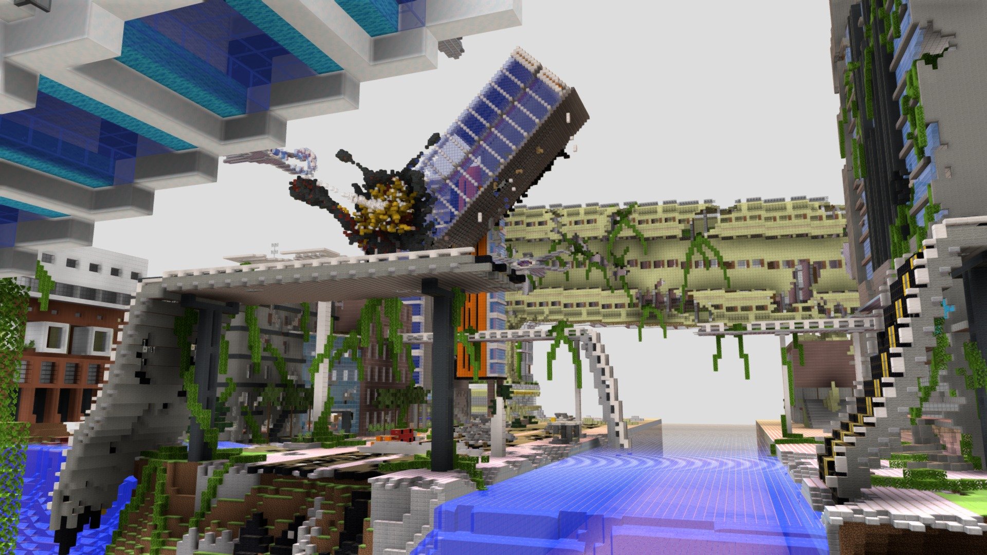 Minecraft ruin city scene - Download Free 3D model by jar (@jar9th ...