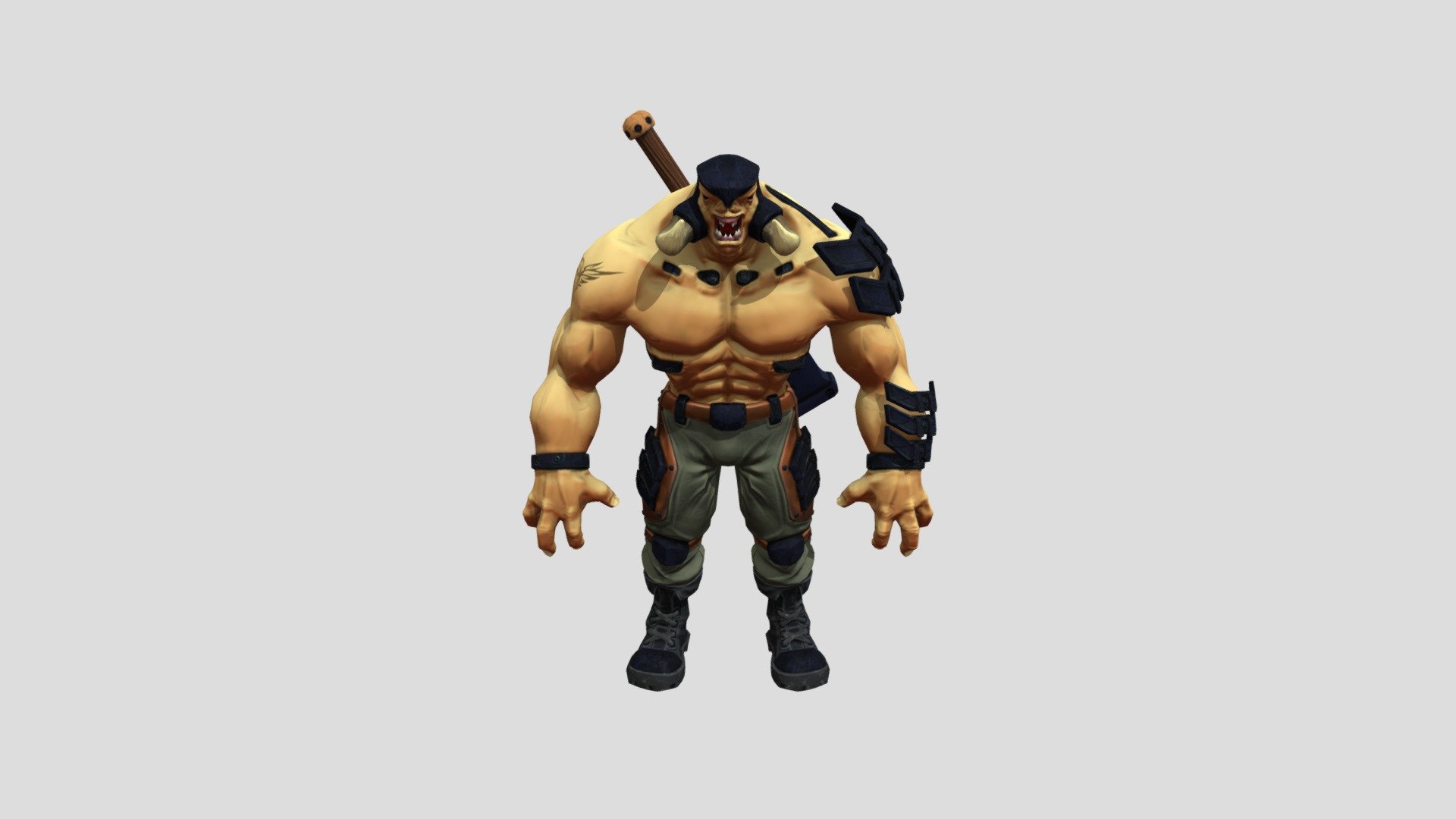 Giant Warrior - 3D model by Alex Mamay (@potomoks) [7f2b736] - Sketchfab