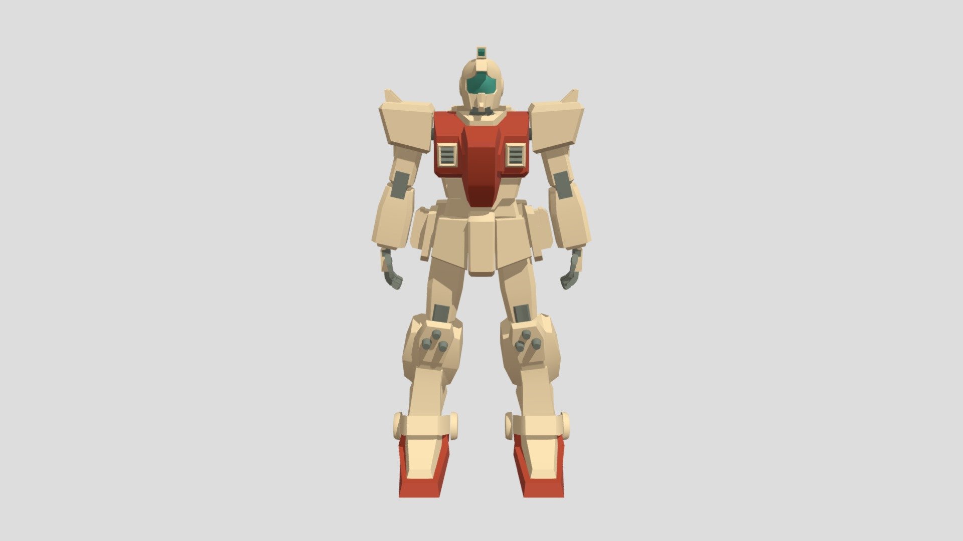 RGM-79-GM Ground Type Low Poly - Download Free 3D model by Jonathan.C ...