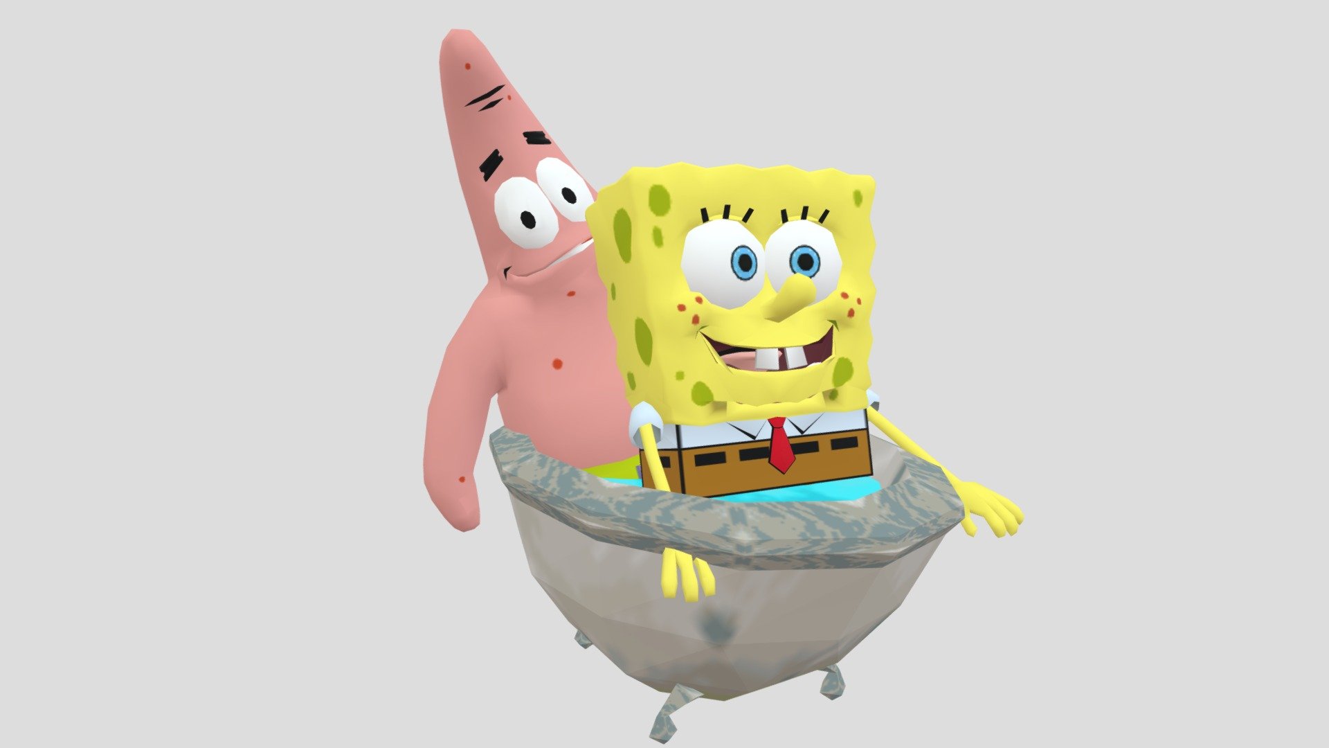 TSSM - Spongebob Patrick Tub Slide - Download Free 3D model by SMF Features Developed From ...