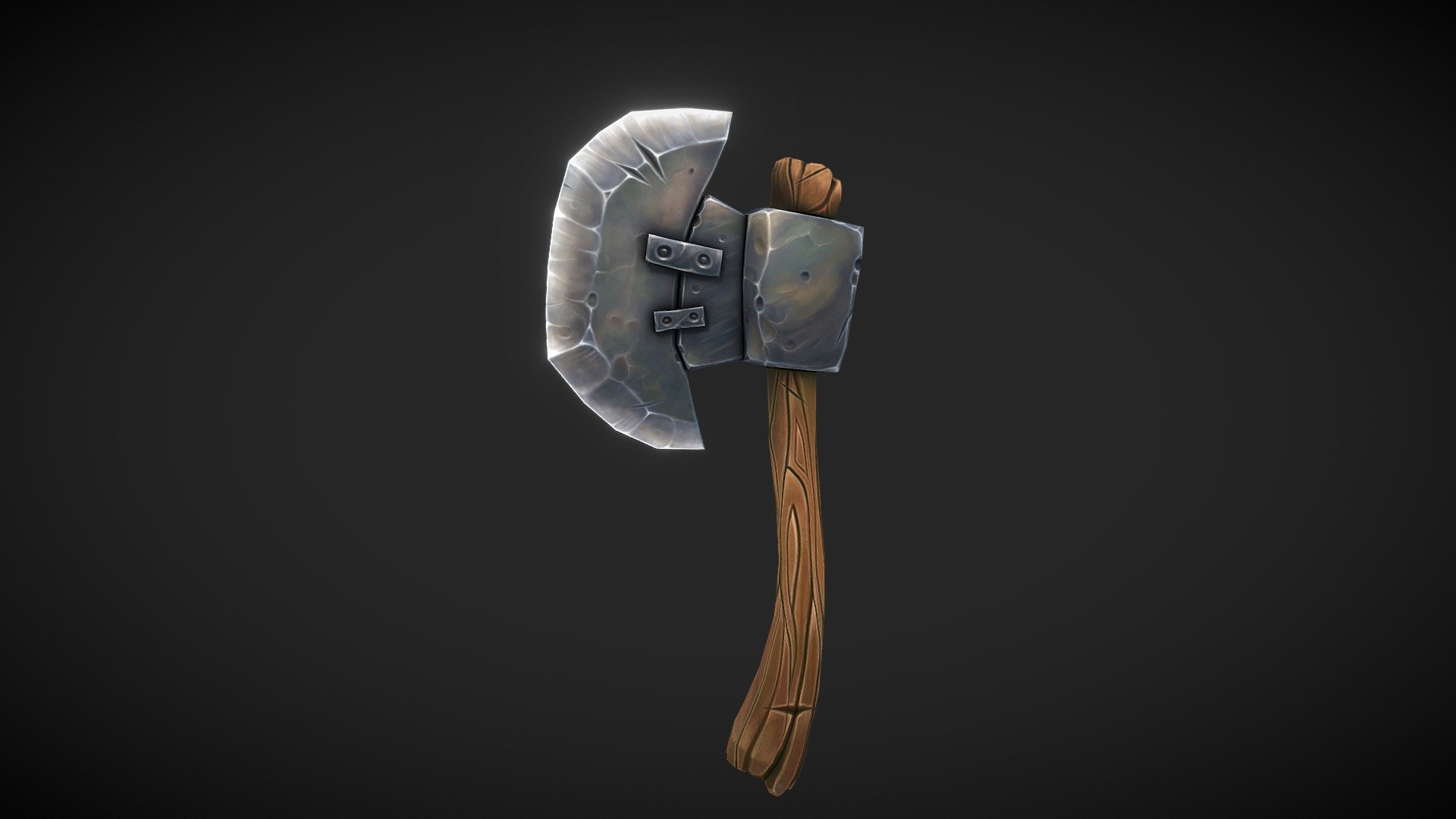 Hand painted axe - Download Free 3D model by anilkumar [7f3038b] - Sketchfab